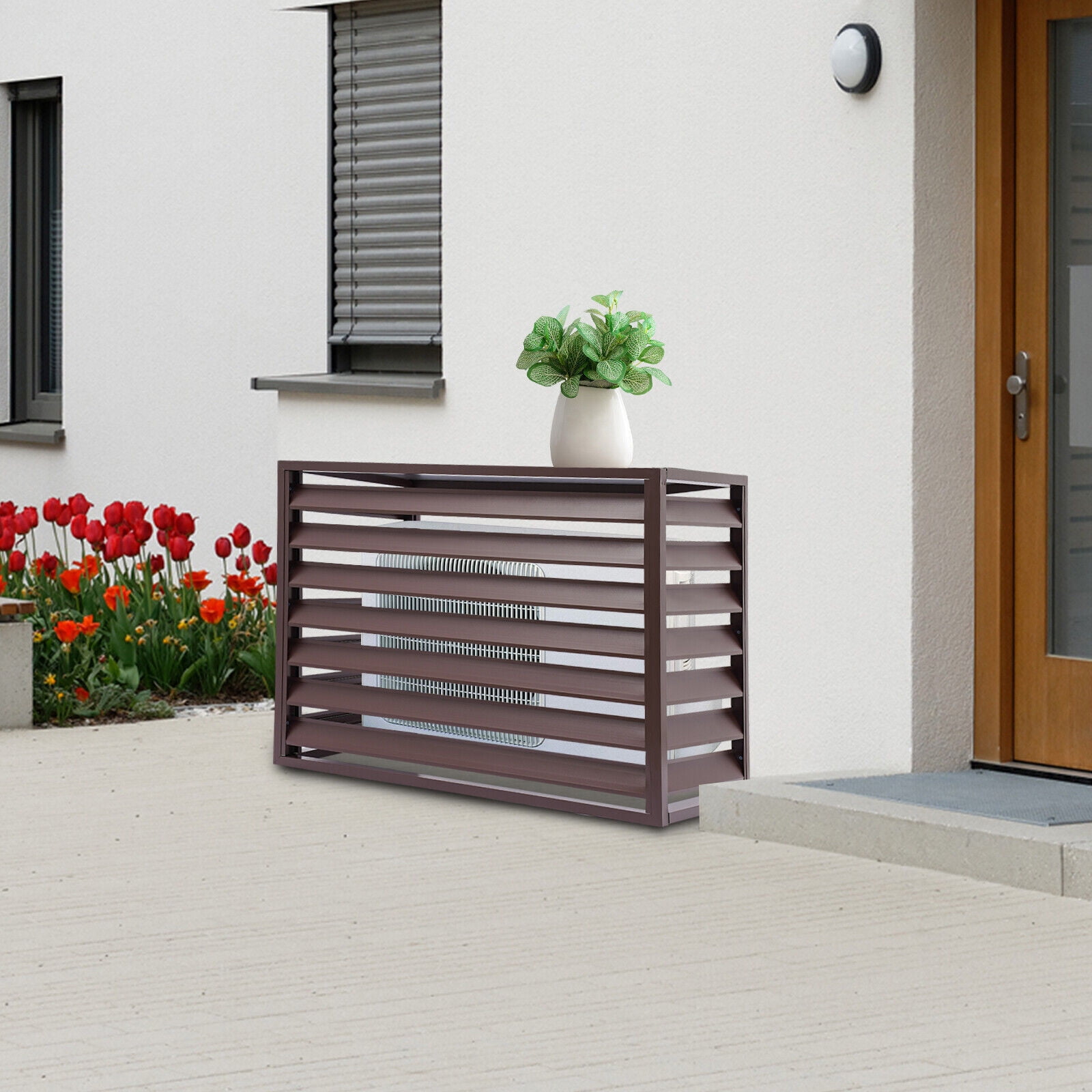 Air Conditioner Fence Screen 110*60*80cm Air Conditioner Privacy Screen ...