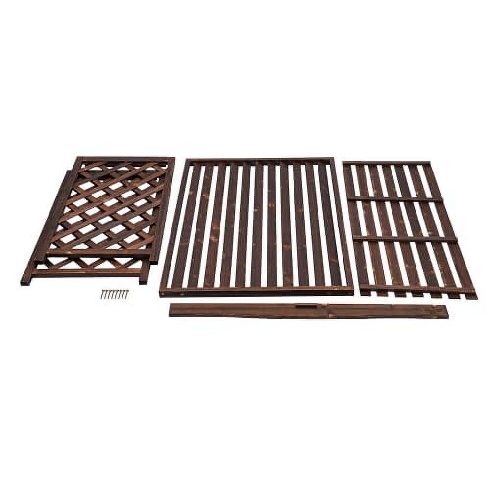 Air Conditioner Fence Screen 43.31'' L x19.69'' W x33.46'' H Outdoor ...