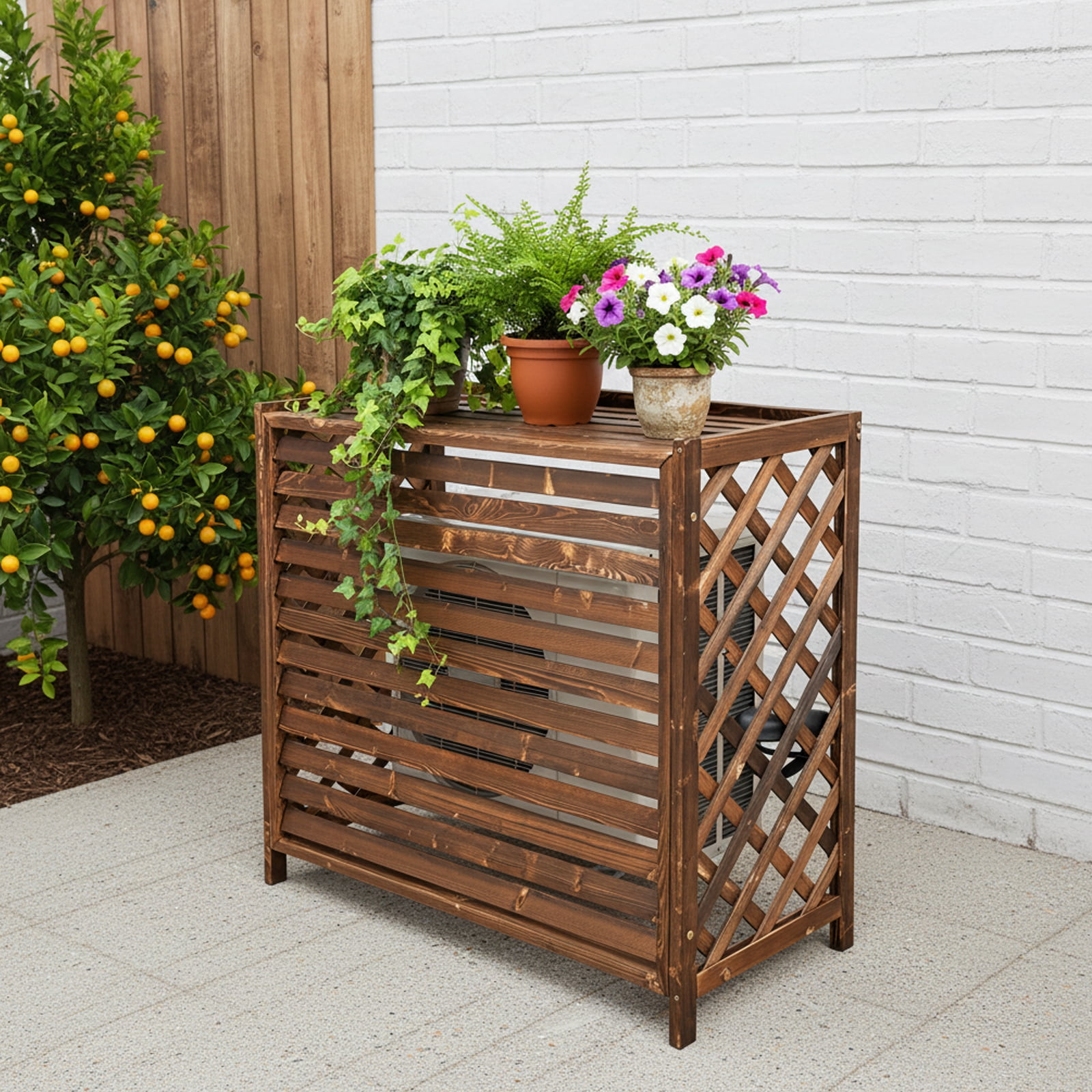 Air Conditioner Fence Screen, AC Covers for Outside to Hide Air ...