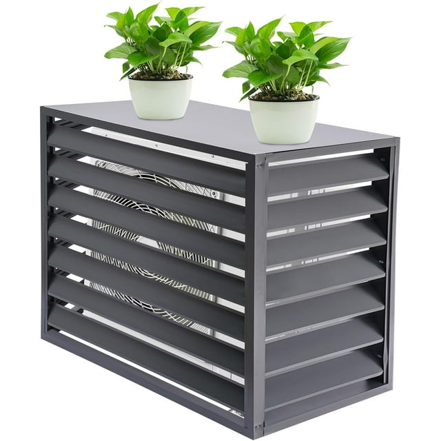 Air Conditioner Fence Screen Aluminum Alloy Air Conditioner Privacy ...