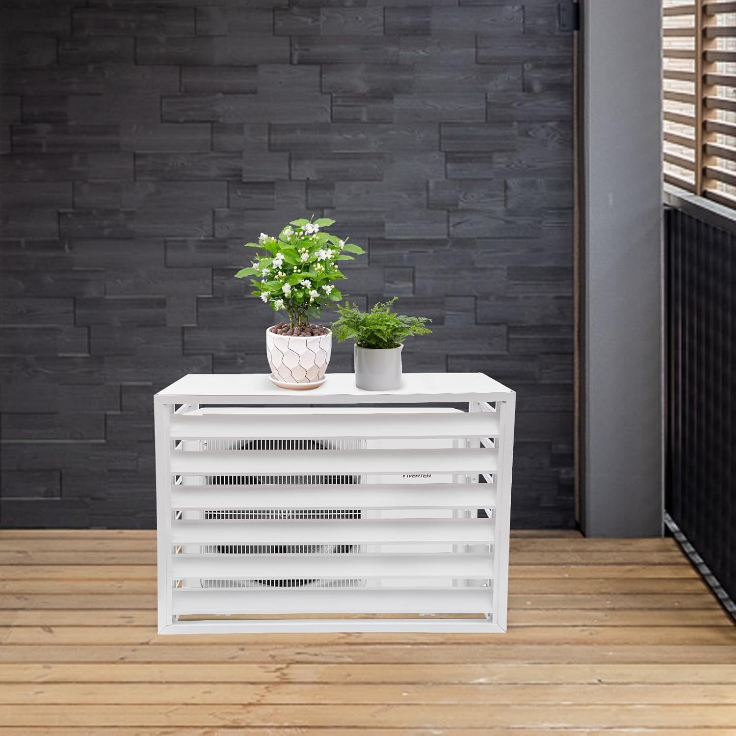 Air Conditioner Fence Screen Aluminum Alloy Air Conditioner Privacy ...