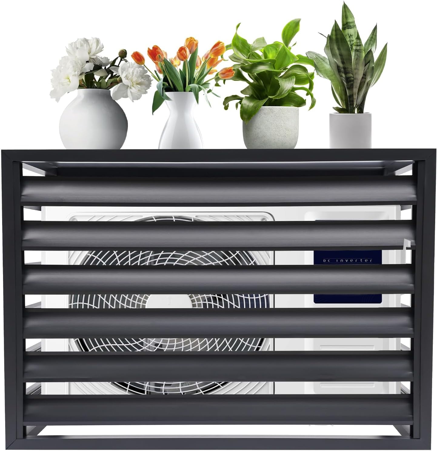 Air Conditioner Fence Screen for Outdoor, Aluminum Alloy Practical ...