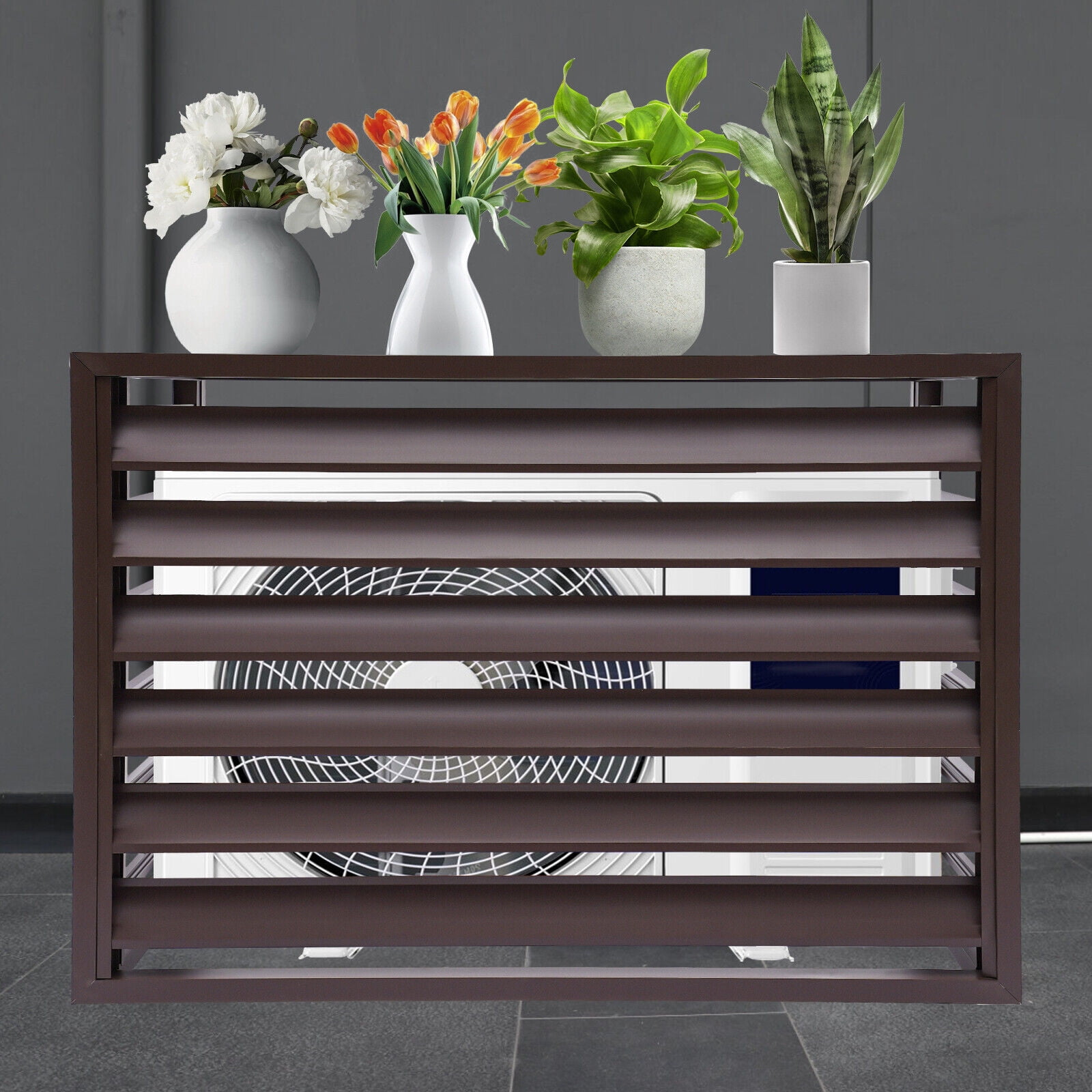 Air Conditioner Fence Screen, Rectangular Air Conditioner Privacy ...