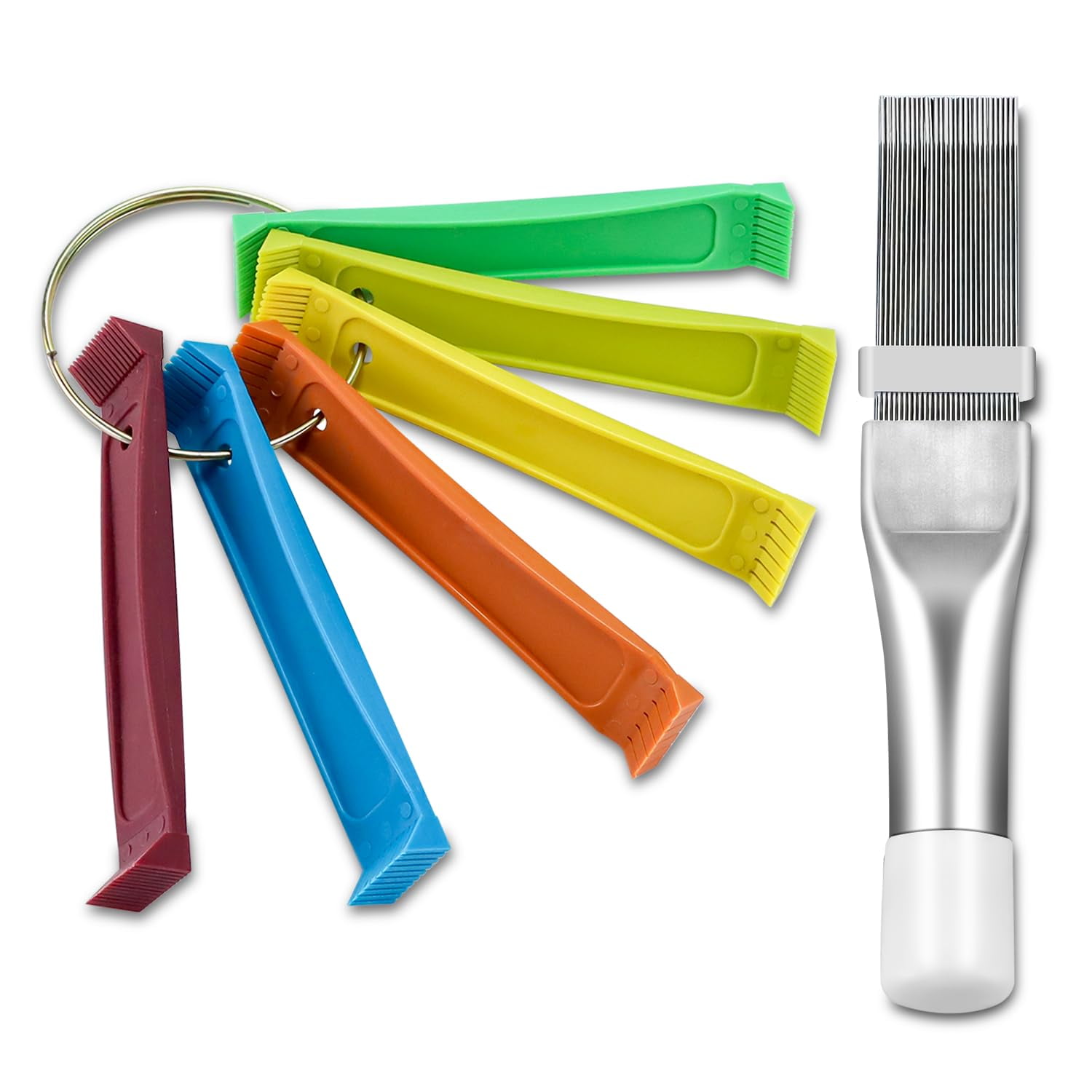 Air Conditioner Fin Comb Kit, 2PCS FCR6 Ring Comb & Stainless Steel ...