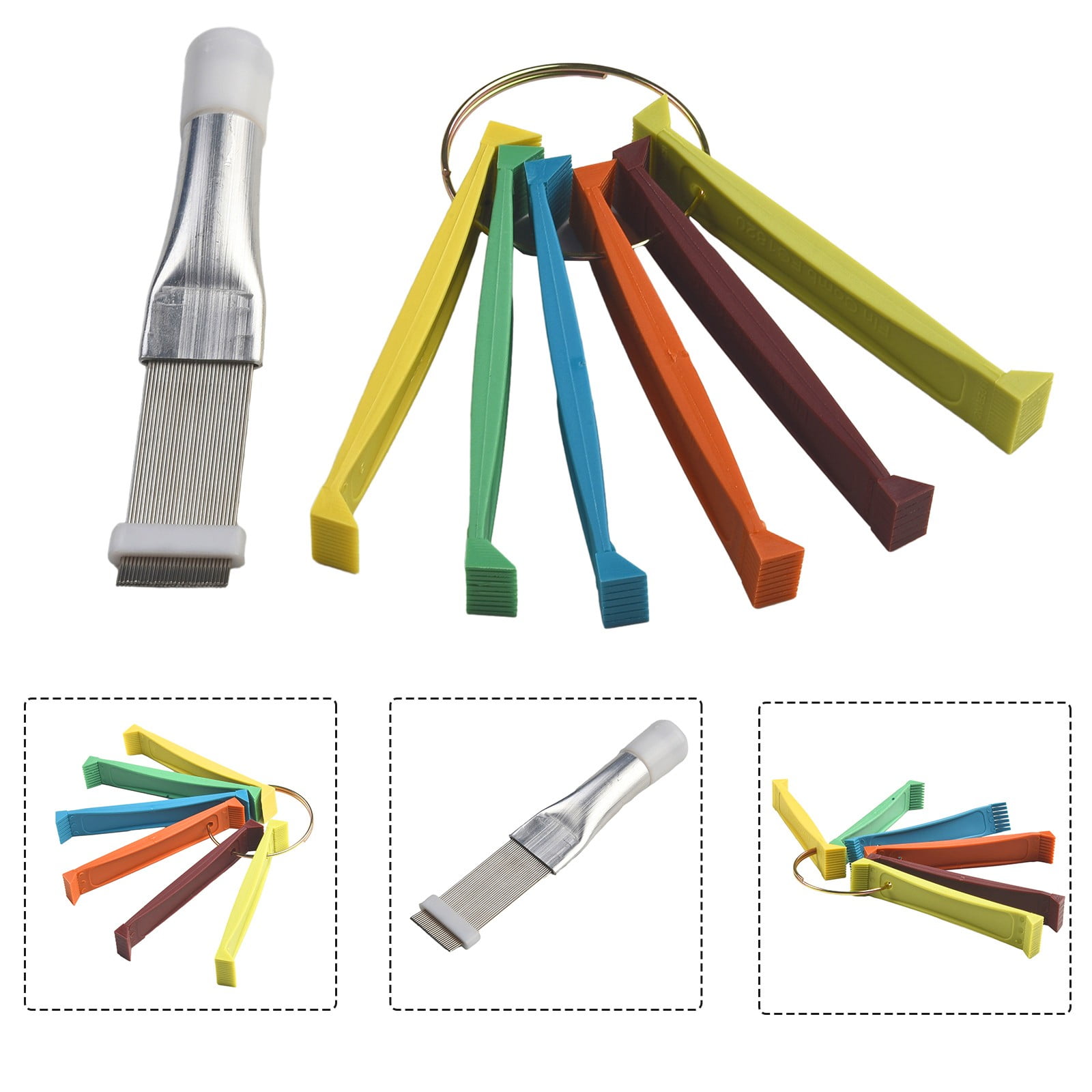 Air Conditioner Fin Comb Tool Set with 6 Pieces for Cleaning and ...
