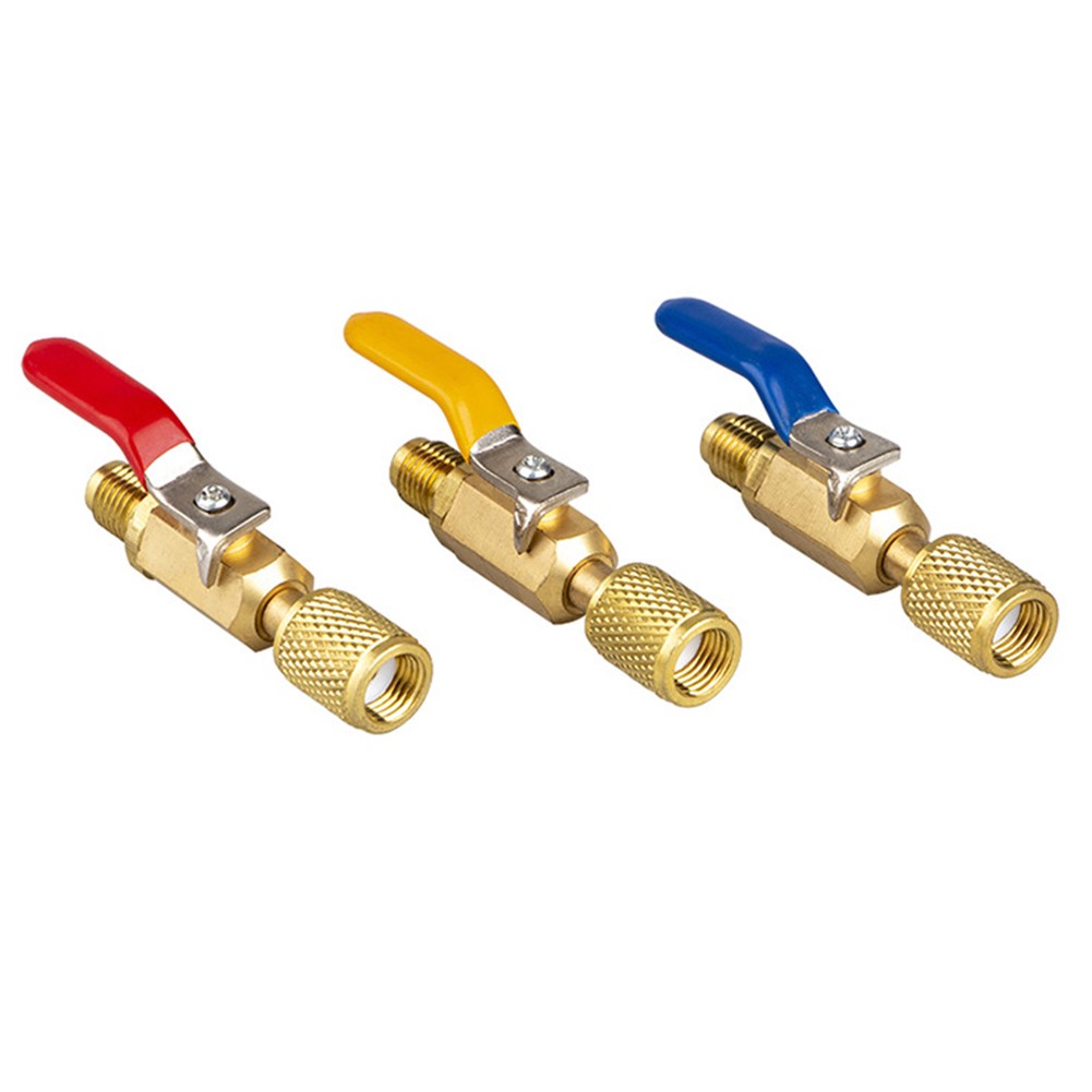 Air Conditioner Fluoride Safety Valve Set,3PCS R22 R410A Refrigeration ...