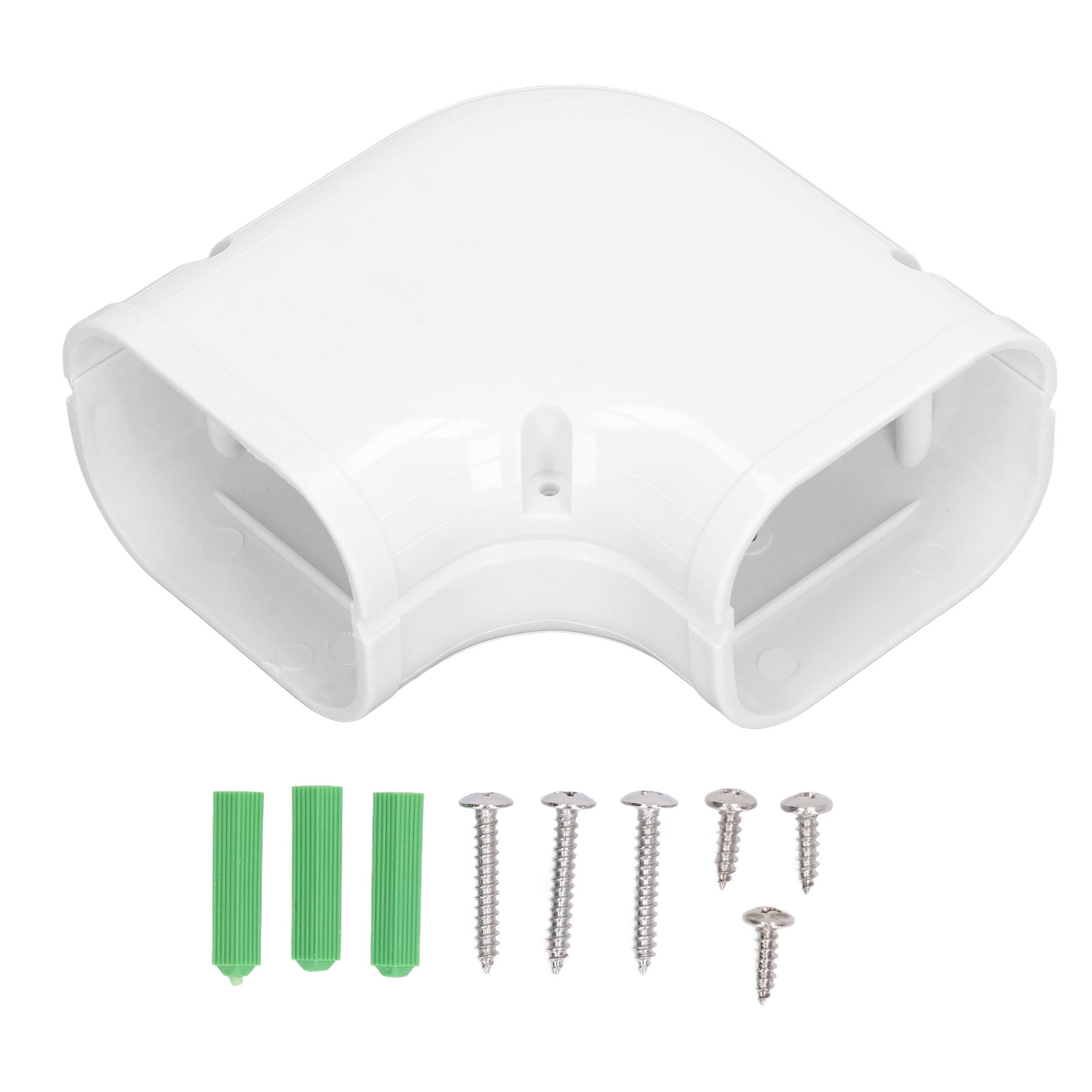 Air Conditioner Line Cover Flat Elbow Decorative PVC Outside Heat Pumps ...