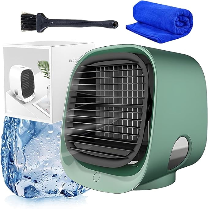 Air Conditioner, Mini Air Cooler, Portable Air Conditioner with 3-Speed ...