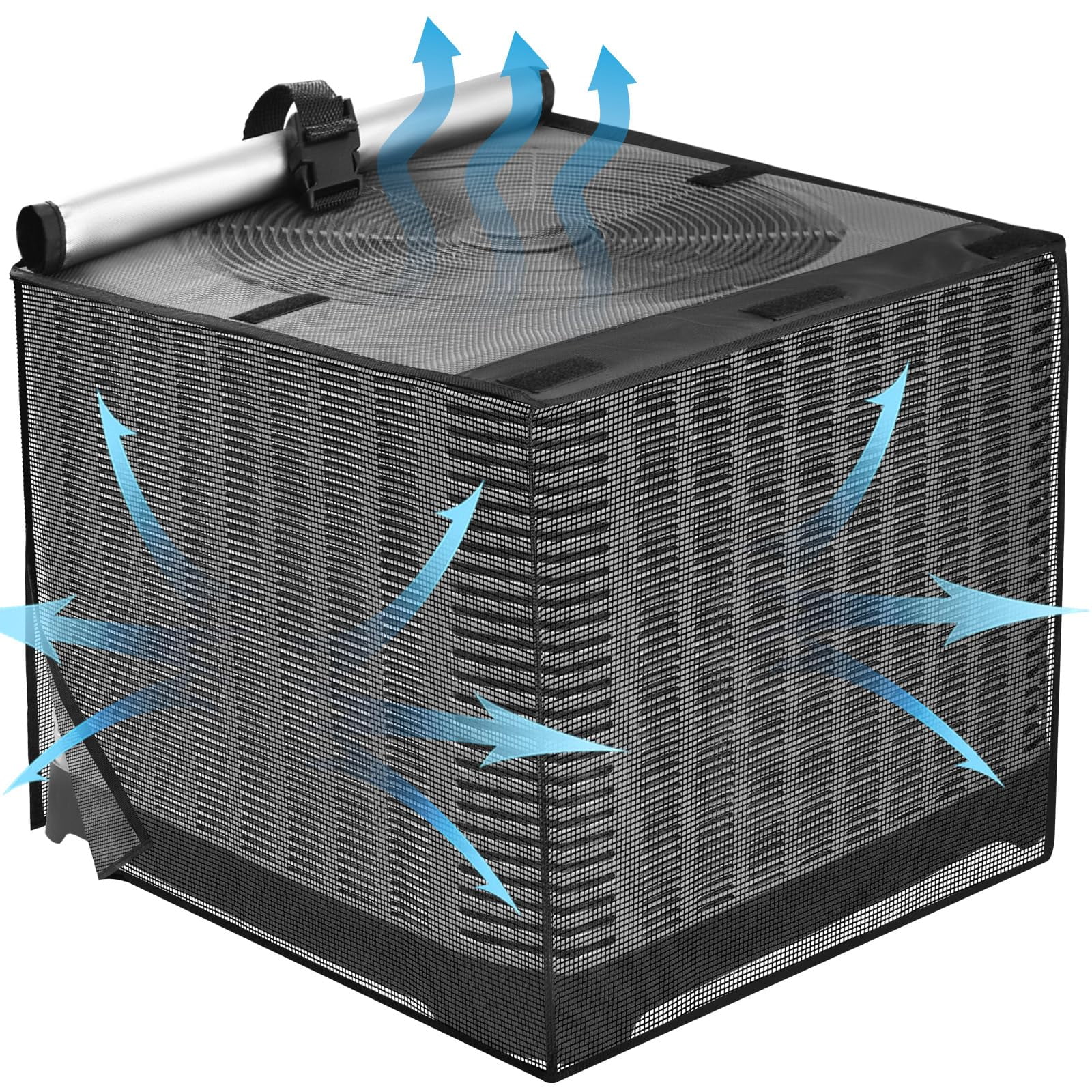 Air Conditioner Outdoor Cover Black 38"W x 38"D x 40"H All Seasons AC ...