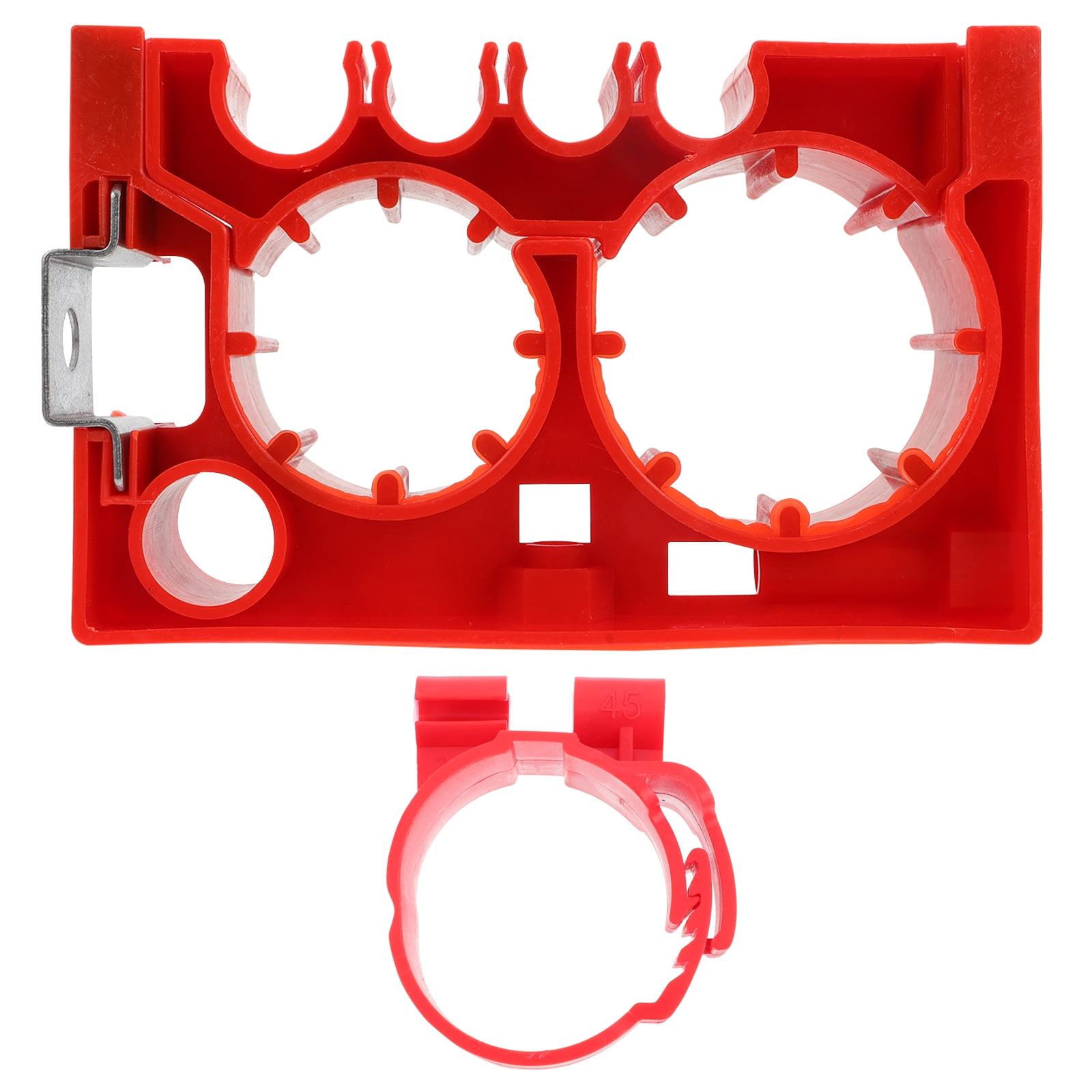 NICERIO Pipe Clip Red Plastic 1Pack 6.3x3.9x1.6in - Walmart.com