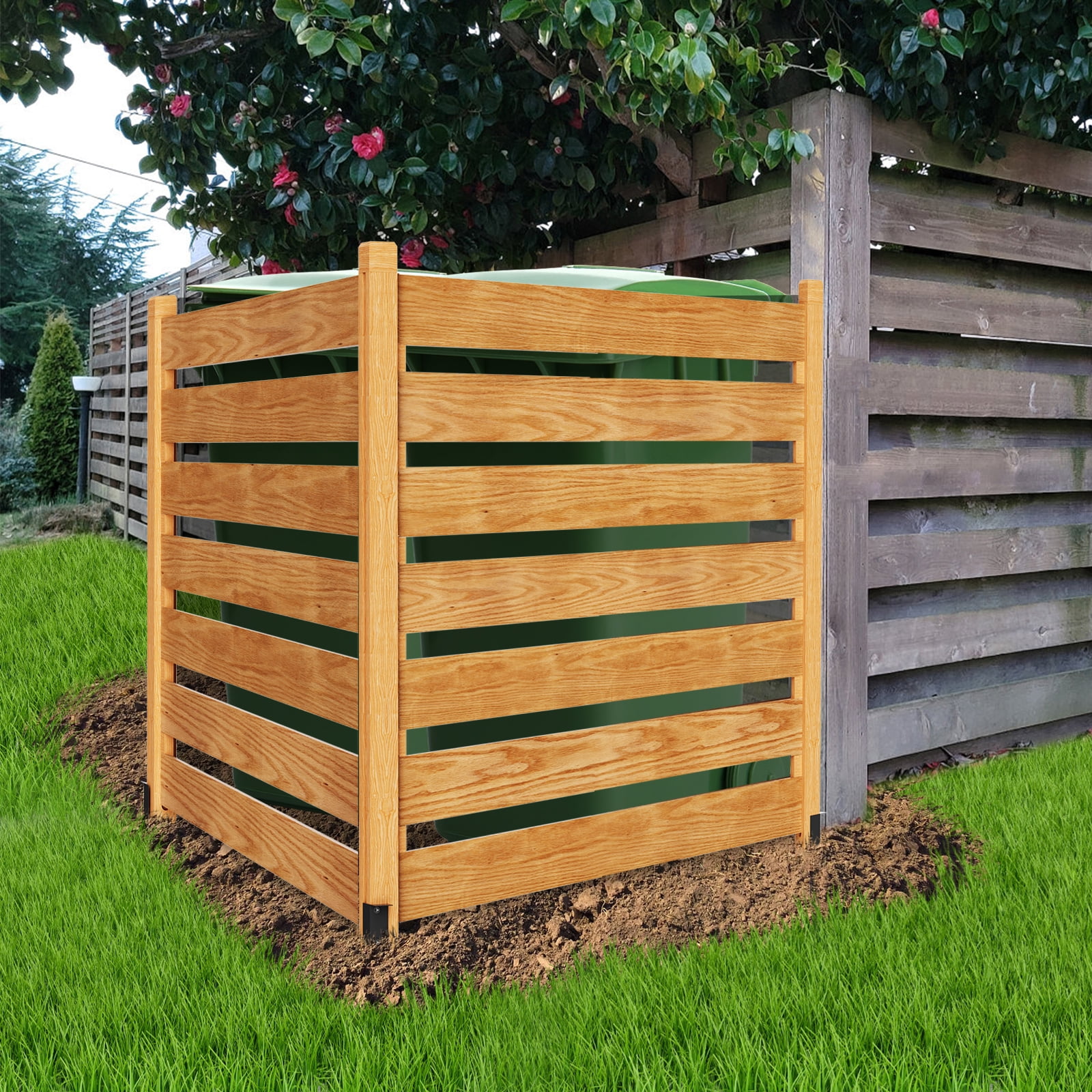 Air Conditioner Privacy Fence Screen Outdoor Garbage Can Enclosures ...