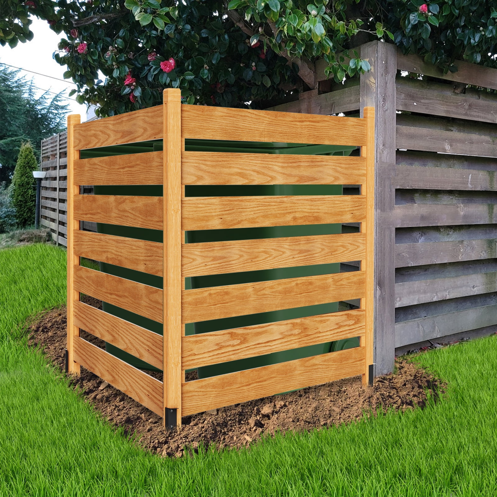 Air Conditioner Privacy Fence Screen Outdoor Garbage Can Enclosures ...