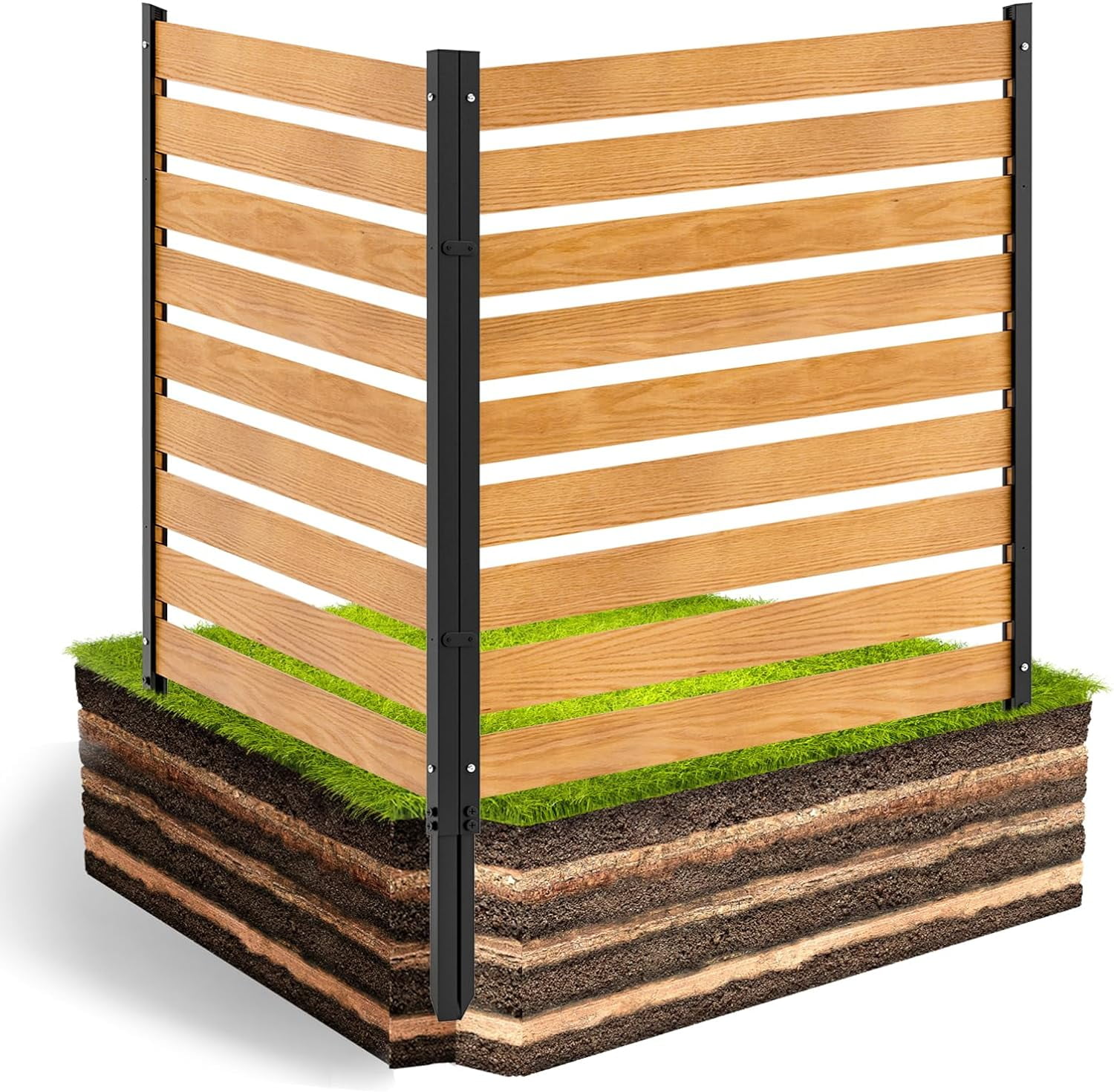 Air Conditioner Privacy Fence Screen Outdoor Garbage Can Enclosures ...