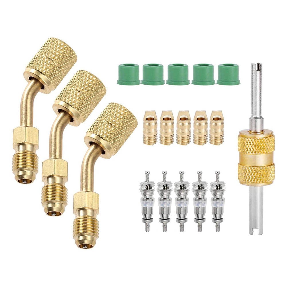 Air Conditioner R410A Adapter Valve Core Remover Kit for Split Hvac ...