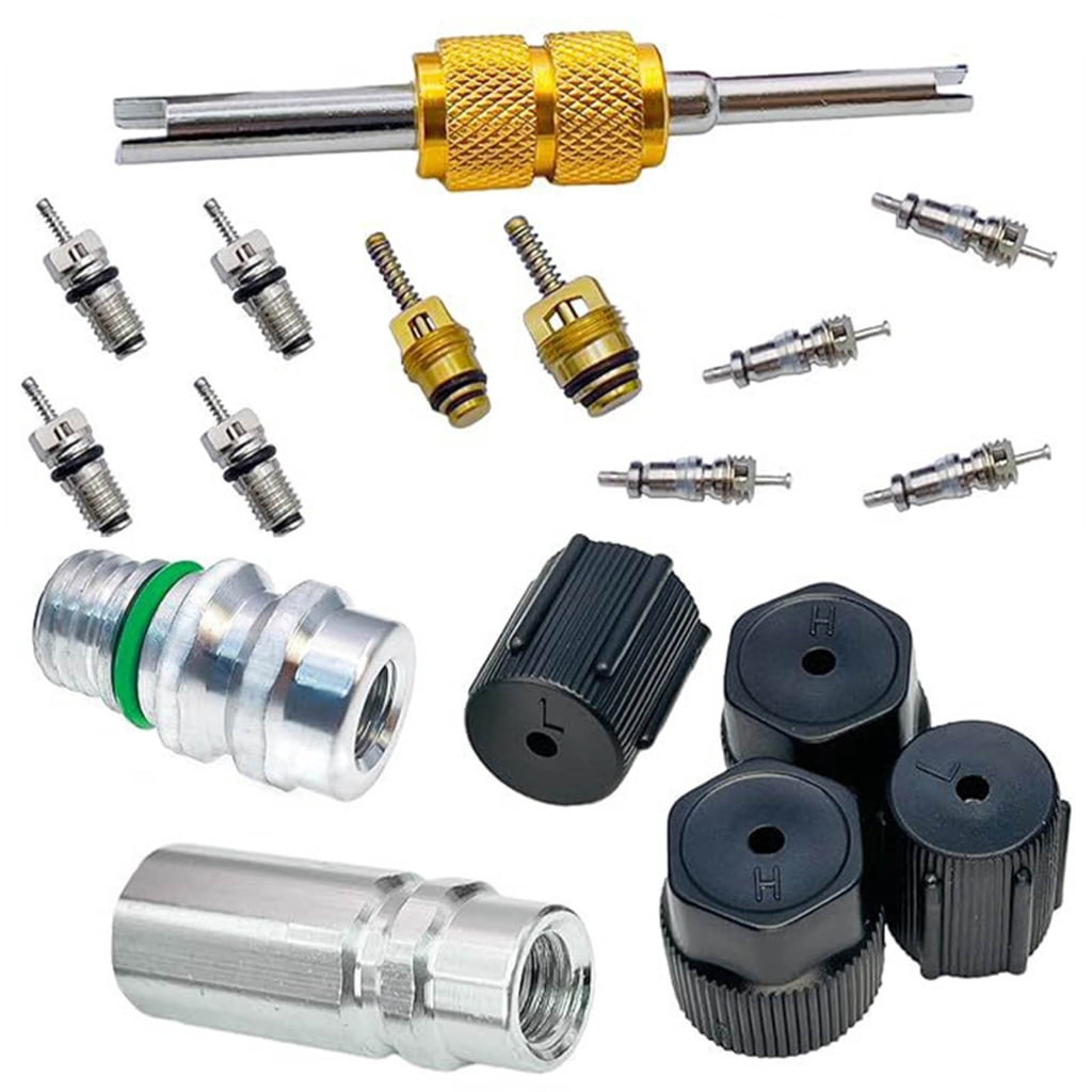 Air Conditioner Valves Cores Tool Valves Caps Air Conditioner Component ...