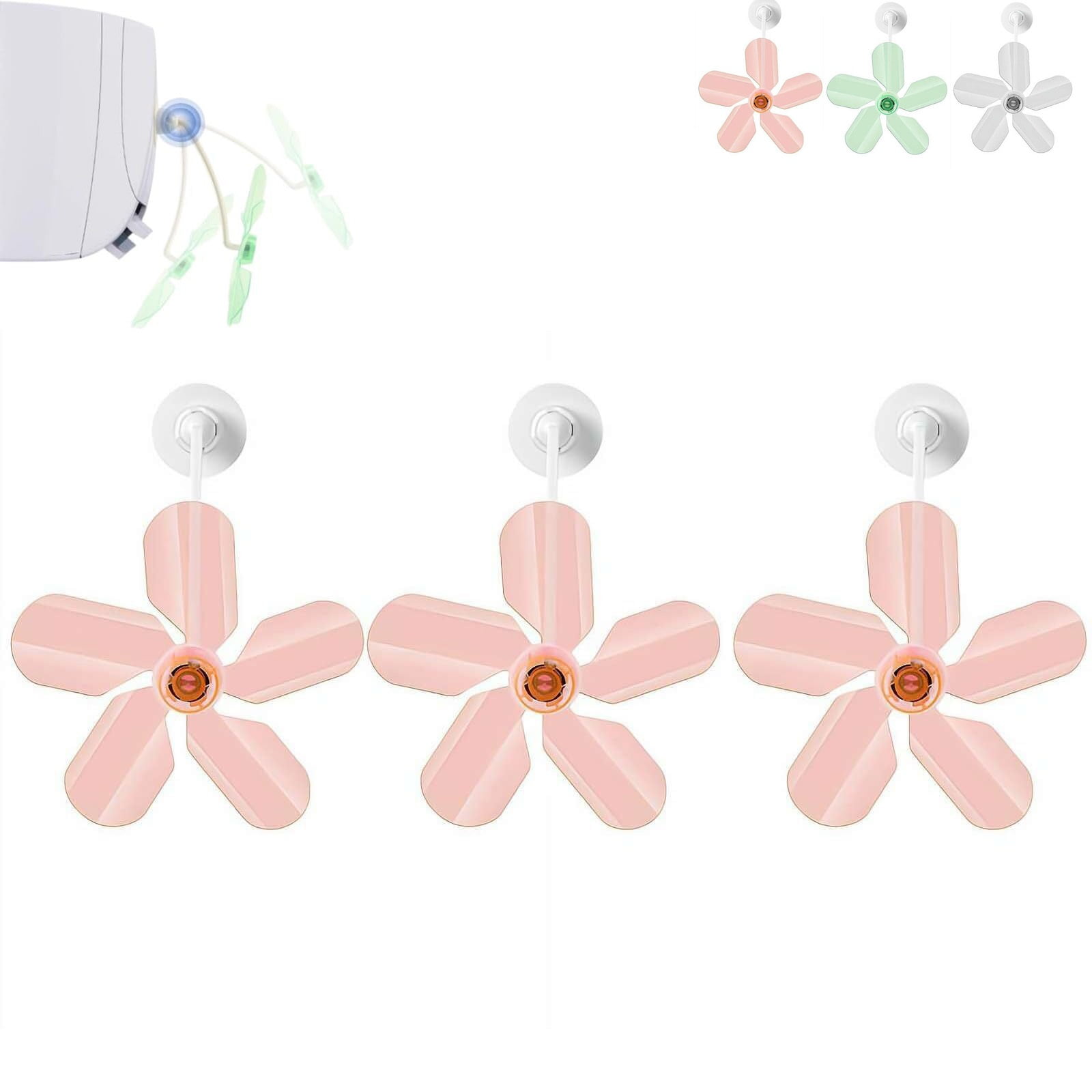 Air Conditioner Wind Deflector Set 3PCS Adjustable Deflector Fan for ...