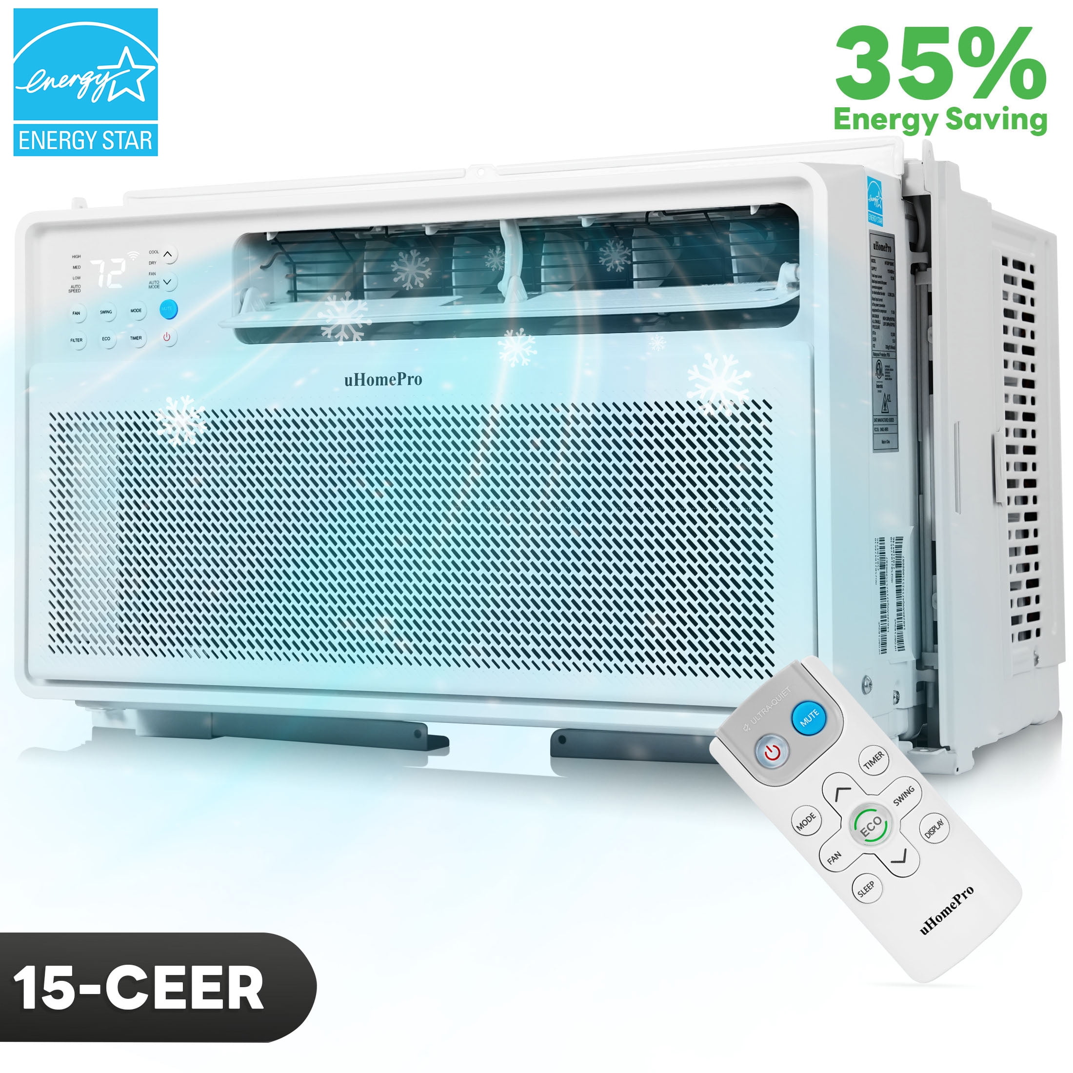 UHOMEPRO 12,000 BTU Window Air Conditioner - Energy Star Certified ...