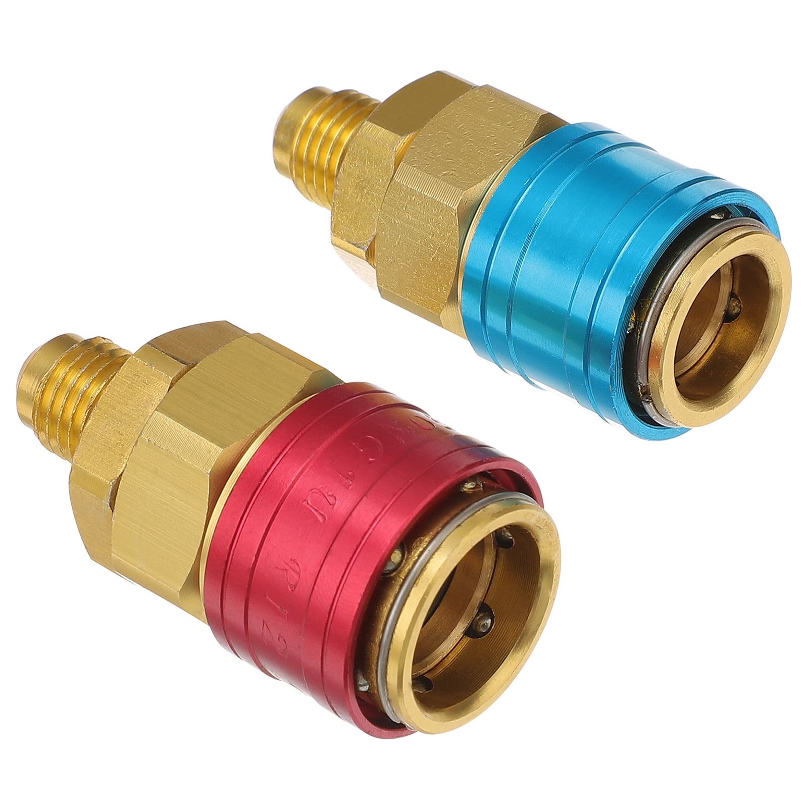 Amosfun 2Pcs Car Ac Connector with High Low Pressure Couplers and Color ...