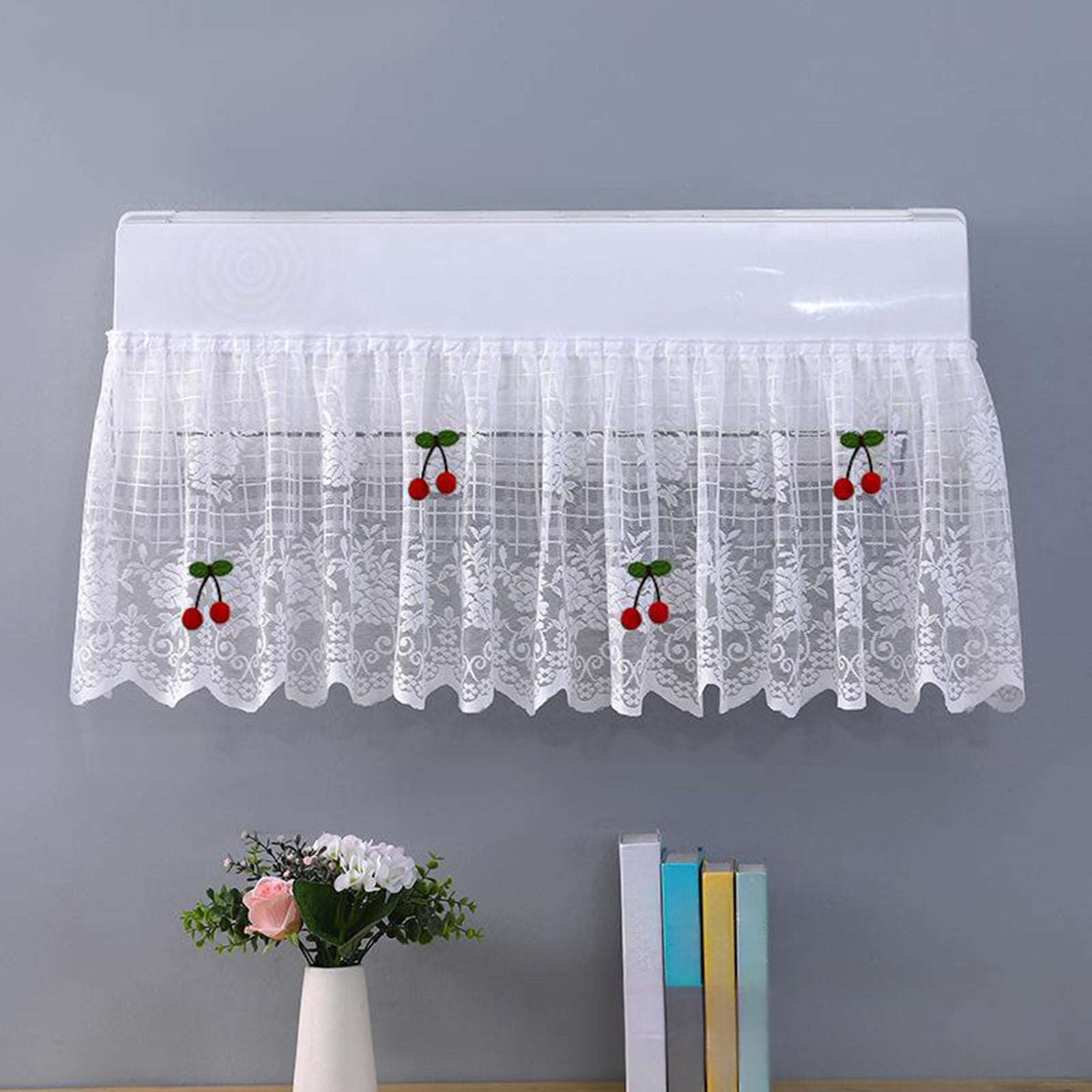 Air Conditioning Cherry Hollowed Out Flower Pattern Wind Curtain Multi ...