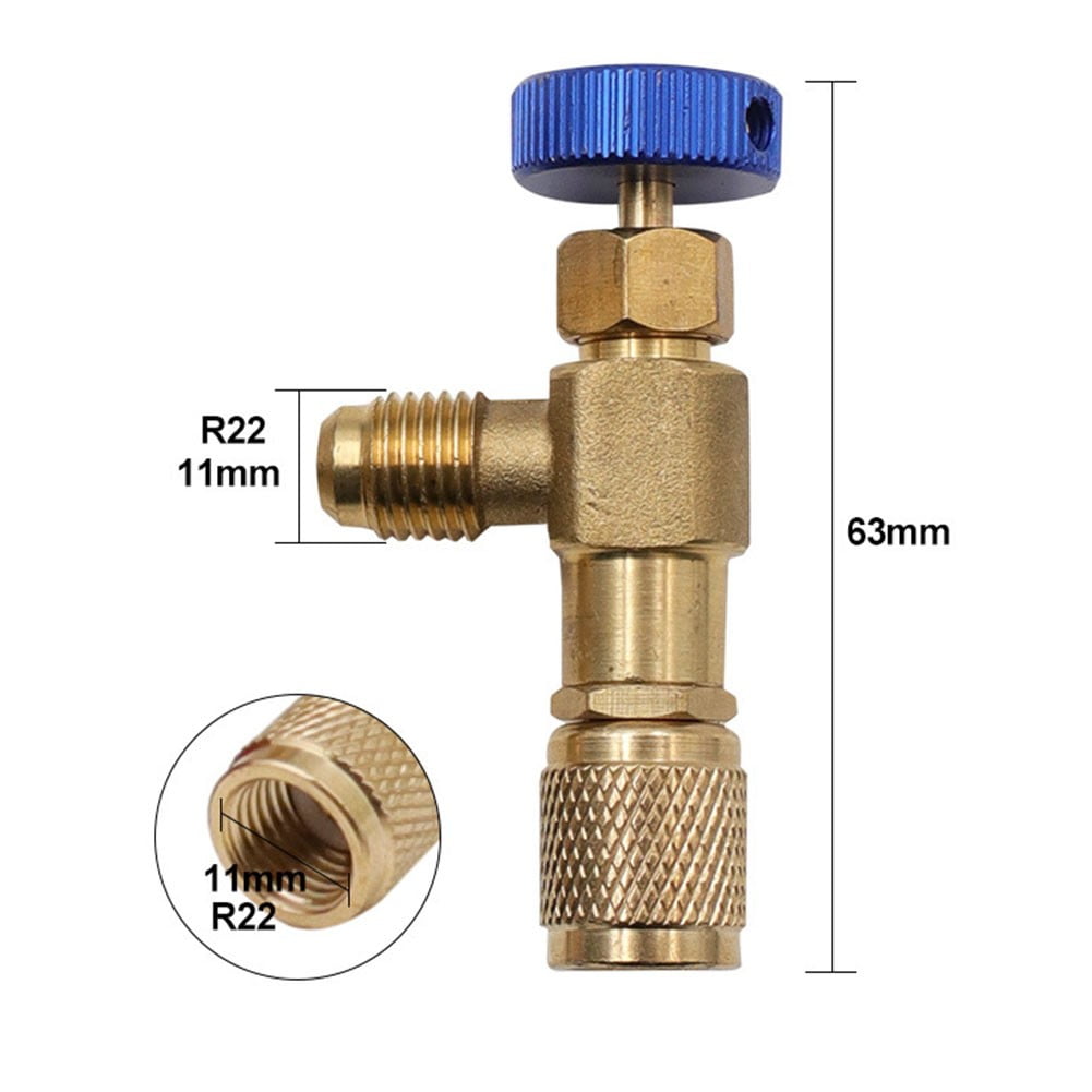 Air Conditioning Fluoride Safety Valve Antifreeze Hand Valve R22/R410 ...