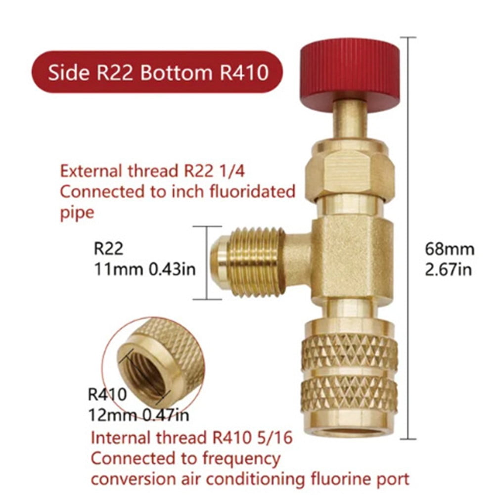 Air Conditioning Fluoride Safety Valve R22 R410 Connector Safety ...
