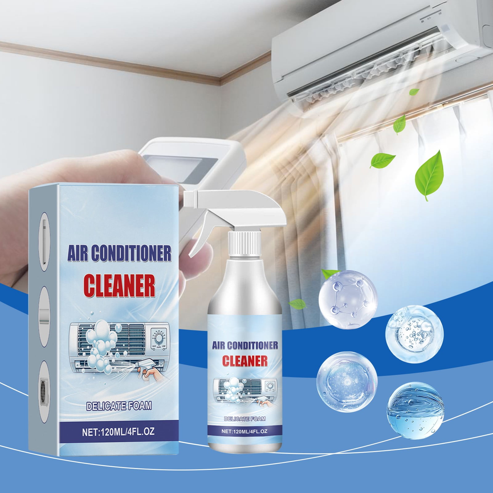 Air Conditioning Foam Cleaner Powerful Coil Cleaning Agent for ...