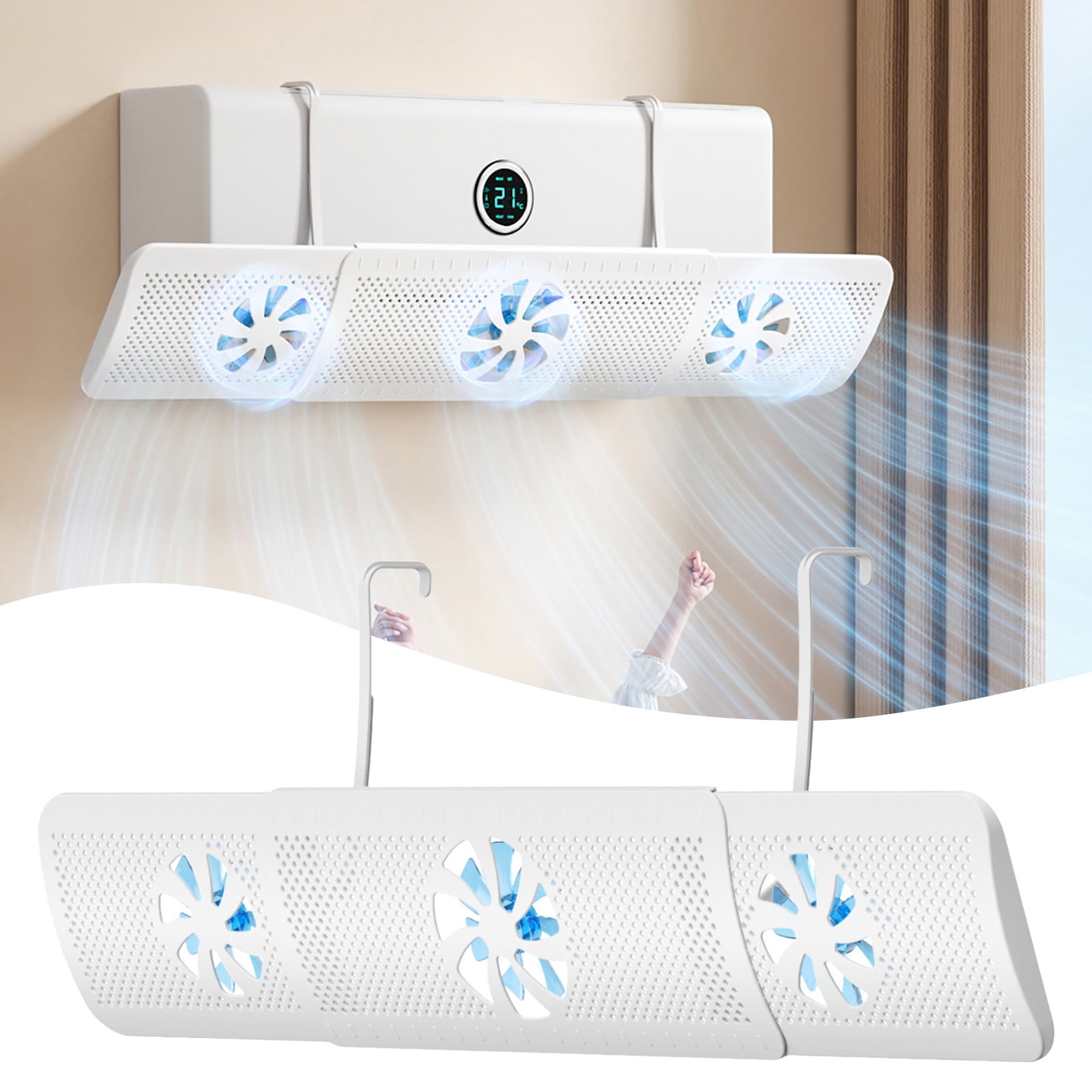 Air Conditioning Windscreen Windproof Direct Blowing Wind Board Fan Air ...