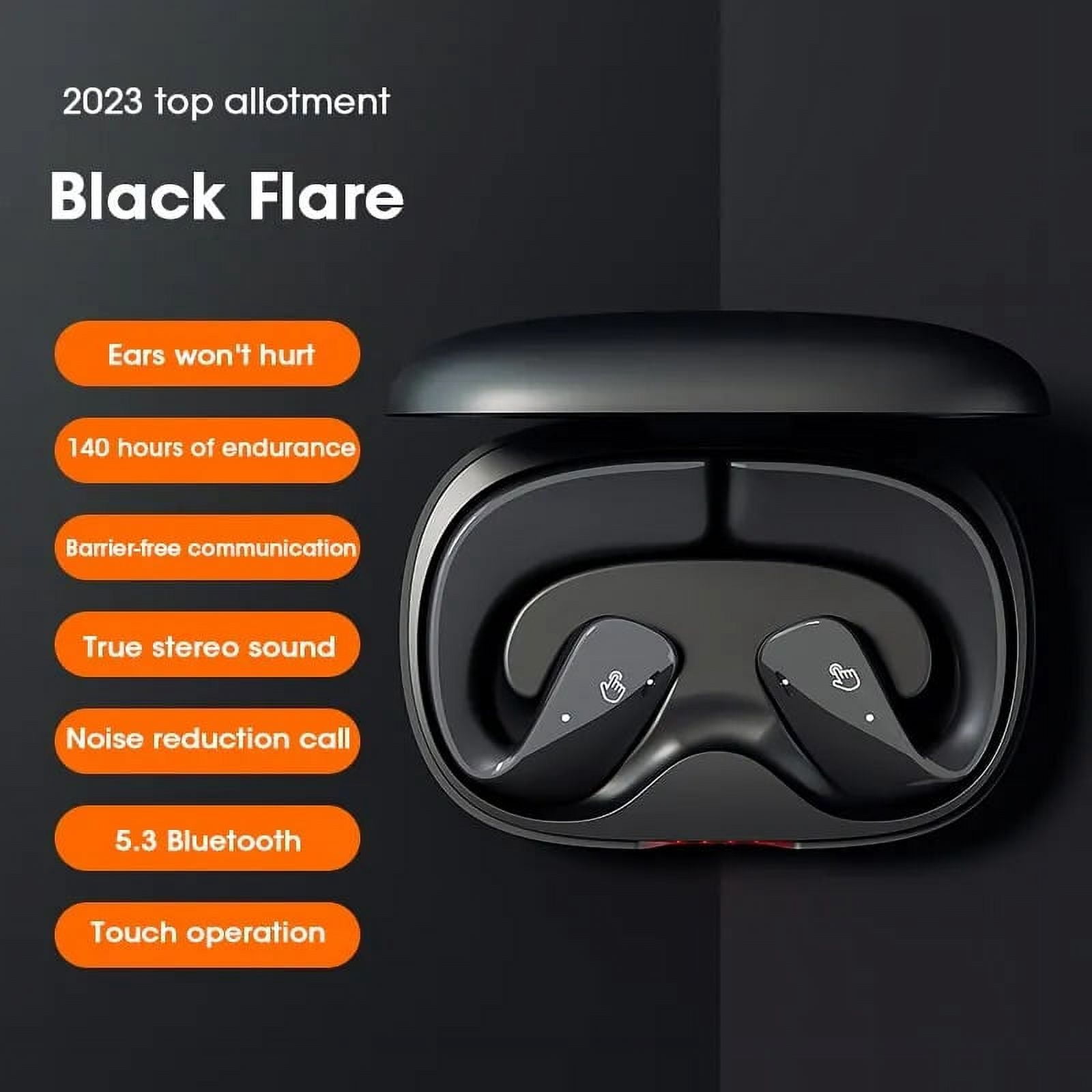 Air Conduction Bluetooth 5.3 Earphones Open Ear Clip Wireless Headphone ...
