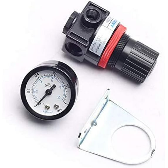 Air Control Compressor Pressure Gauge Relief Regulating Regulator Valve ...