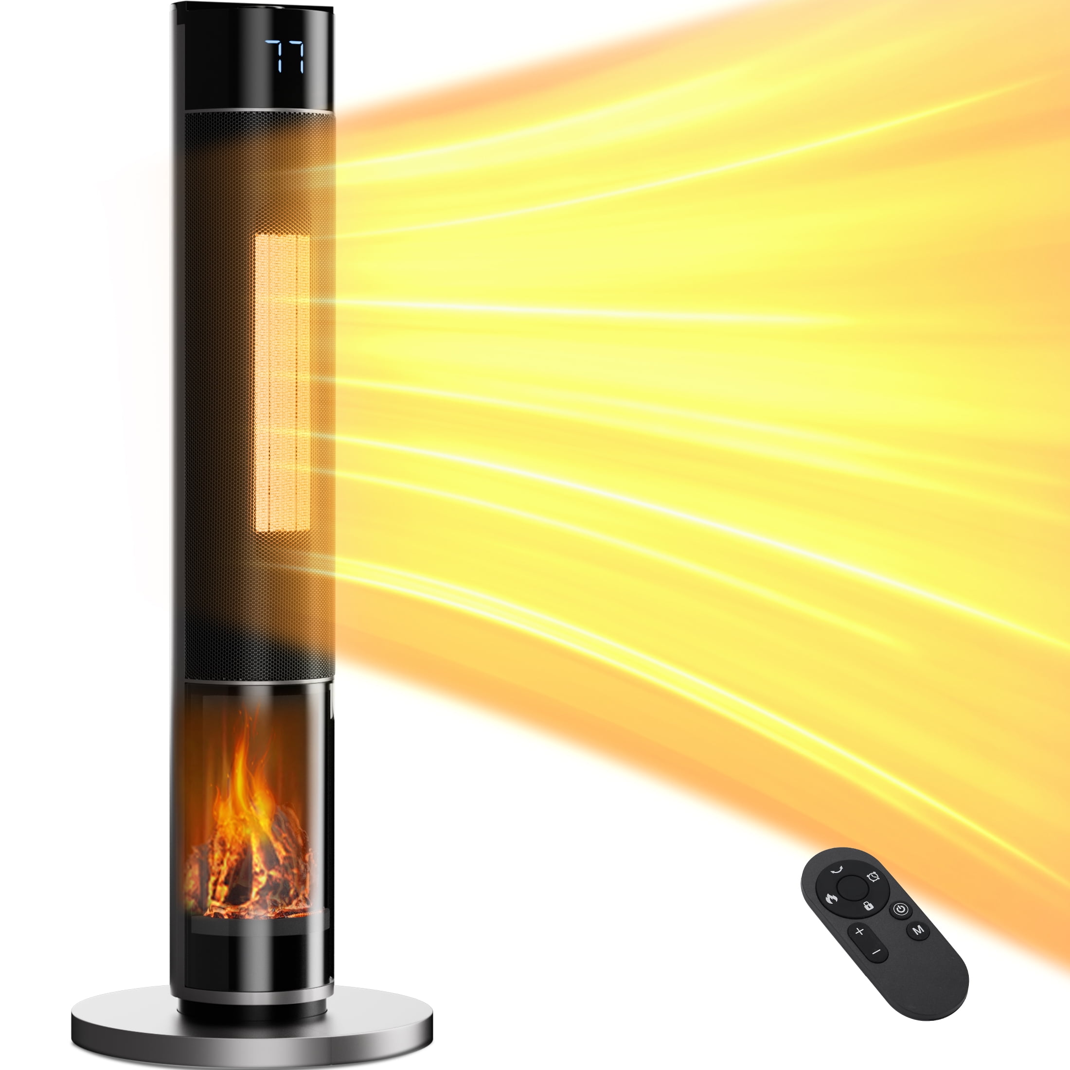 Air Convection Heater,1500W Portable Electric Heaters for Indoor Use ...