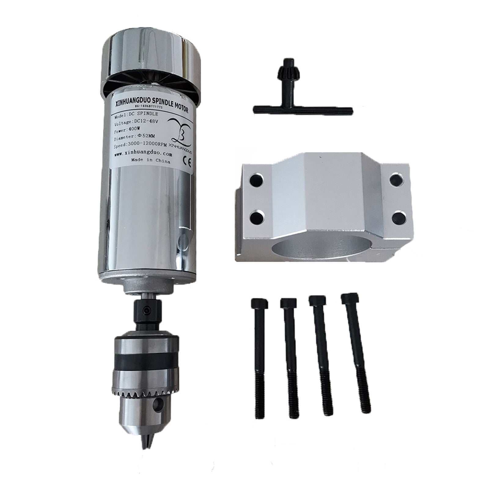 Air Cooled 0.4kw CNC Drill Chuck SpindleMotor Kit 400W Spindle Motor ...