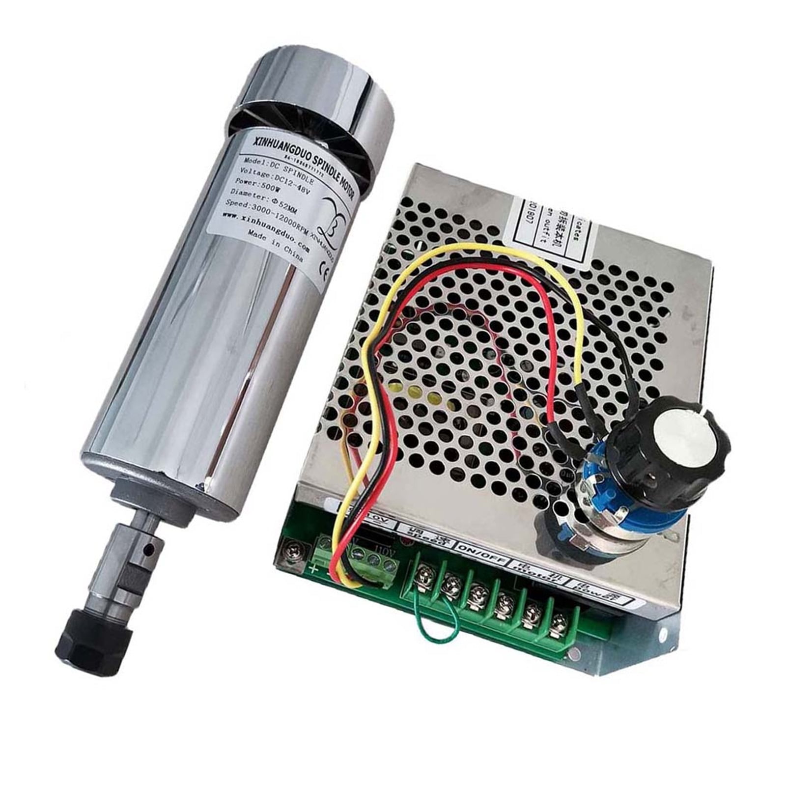 Air Cooled 0.5kw CNC SpindleMotor Kit ER11 Chuck 500W Spindle Motor ...