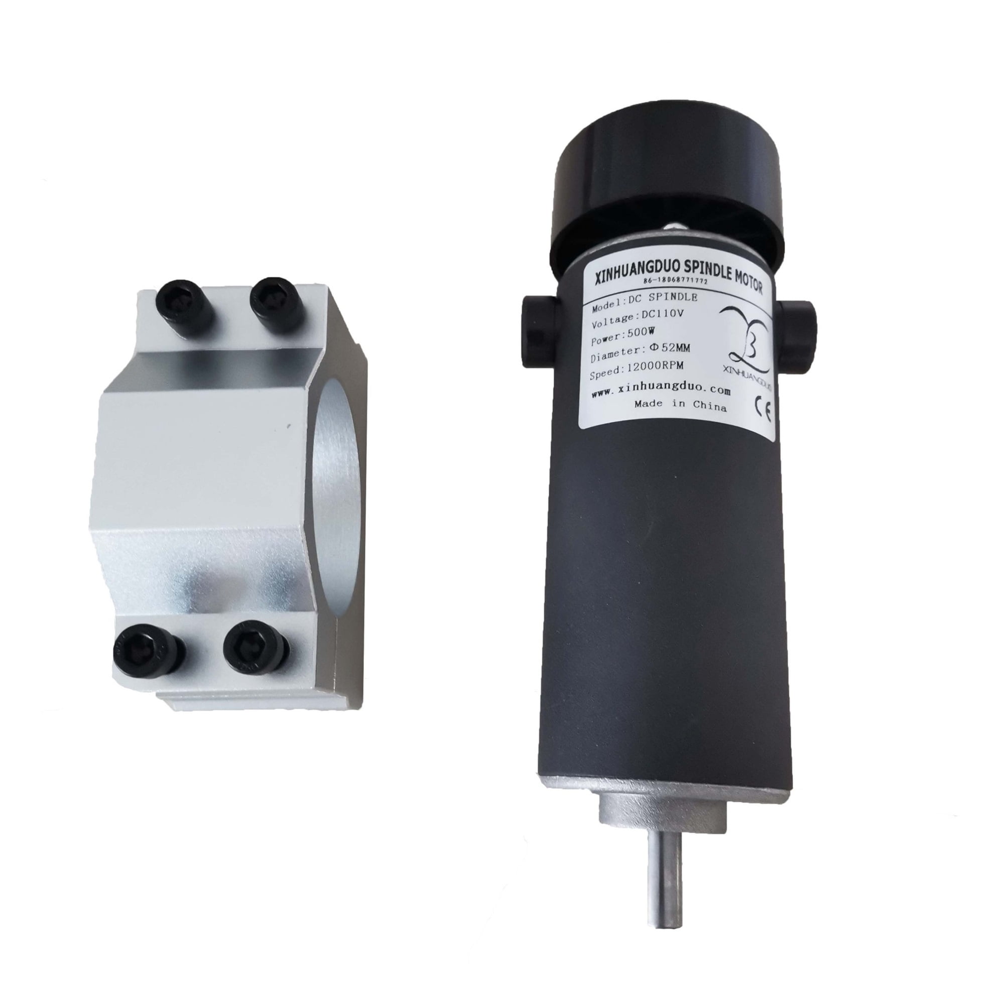 Air Cooled 0.5kw CNC SpindleMotor Kit Motor + Fan 500W Spindle Motor ...