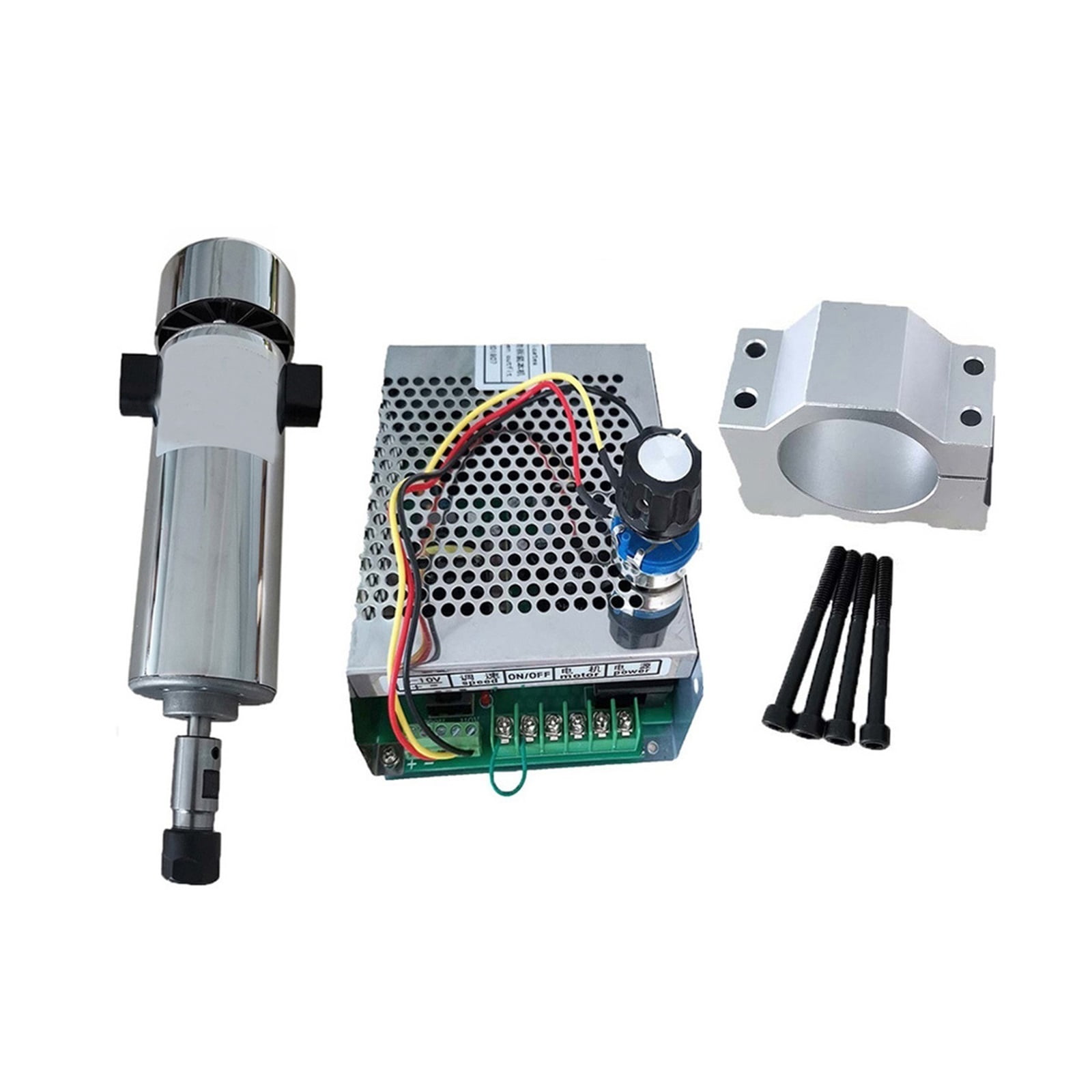 Air Cooled 0.8kw DC110 20000RPM CNC SpindleMotor Kit ER11/ Chuck 800W ...