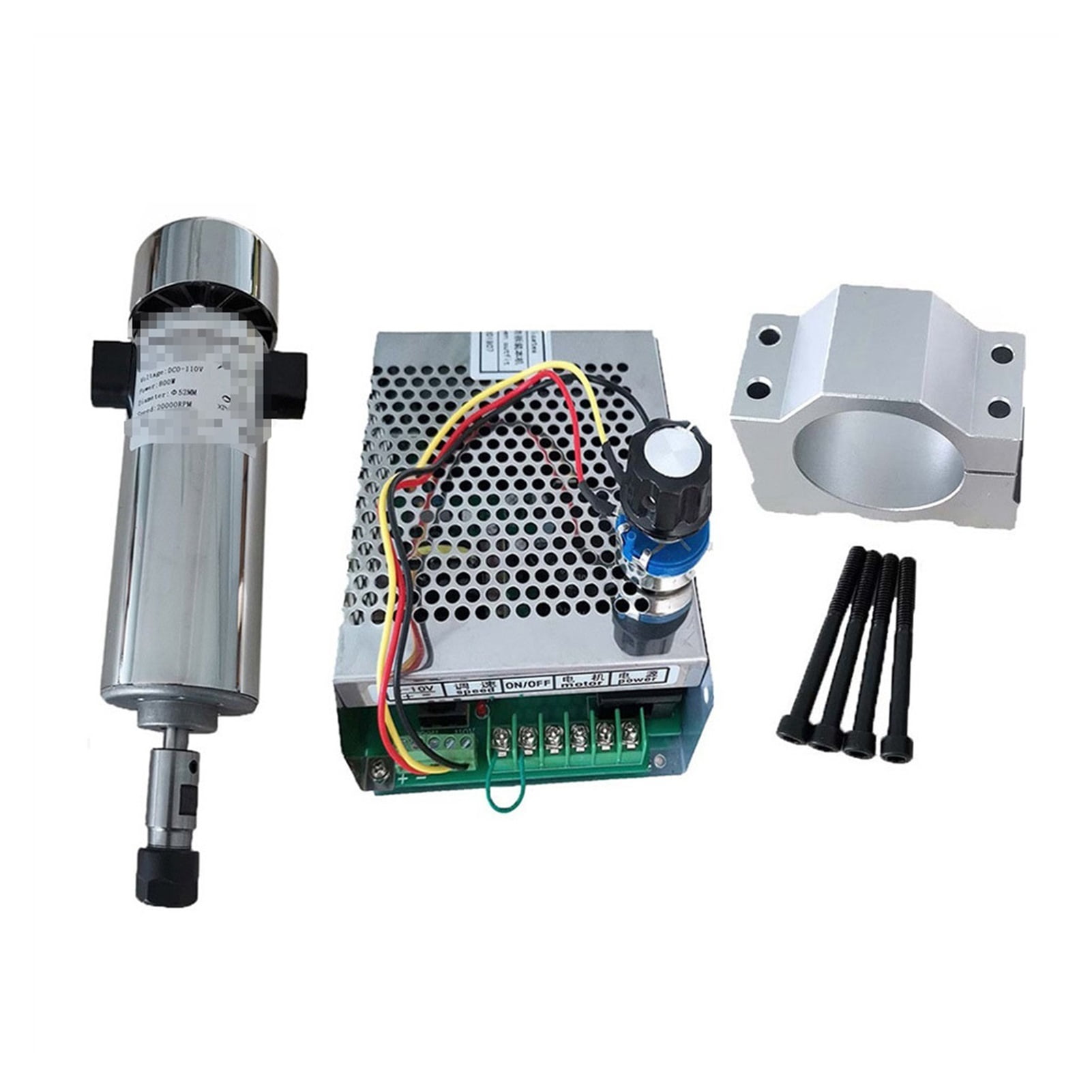 Air Cooled 0.8kw DC110V 20000RPM CNC SpindleMotor Kit ER11/ Chuck 800W ...