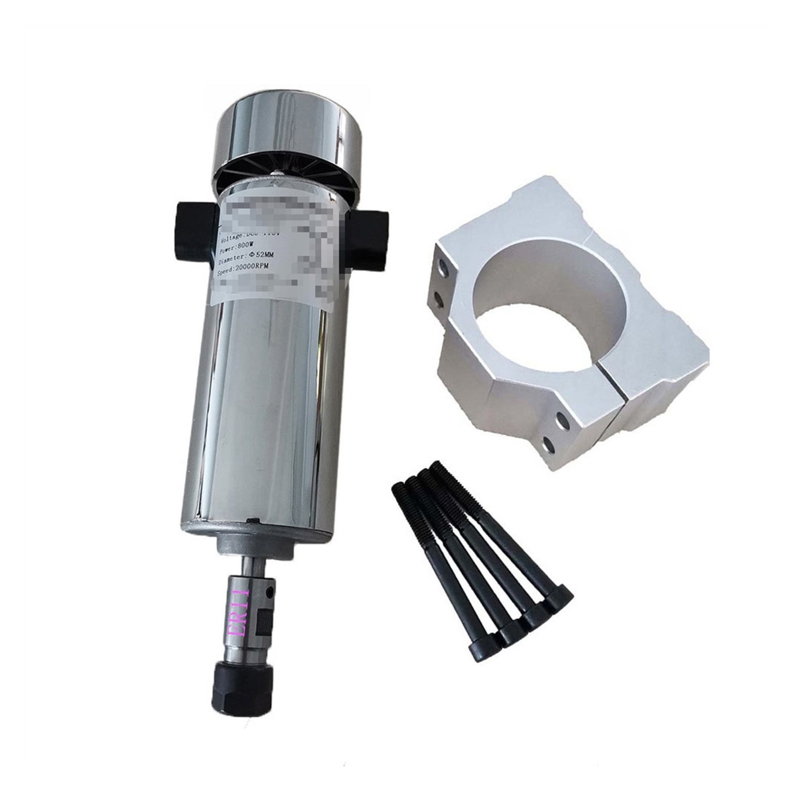 Air Cooled 0.8kw DC110V 20000RPM CNC SpindleMotor Kit ER11/ Chuck 800W ...