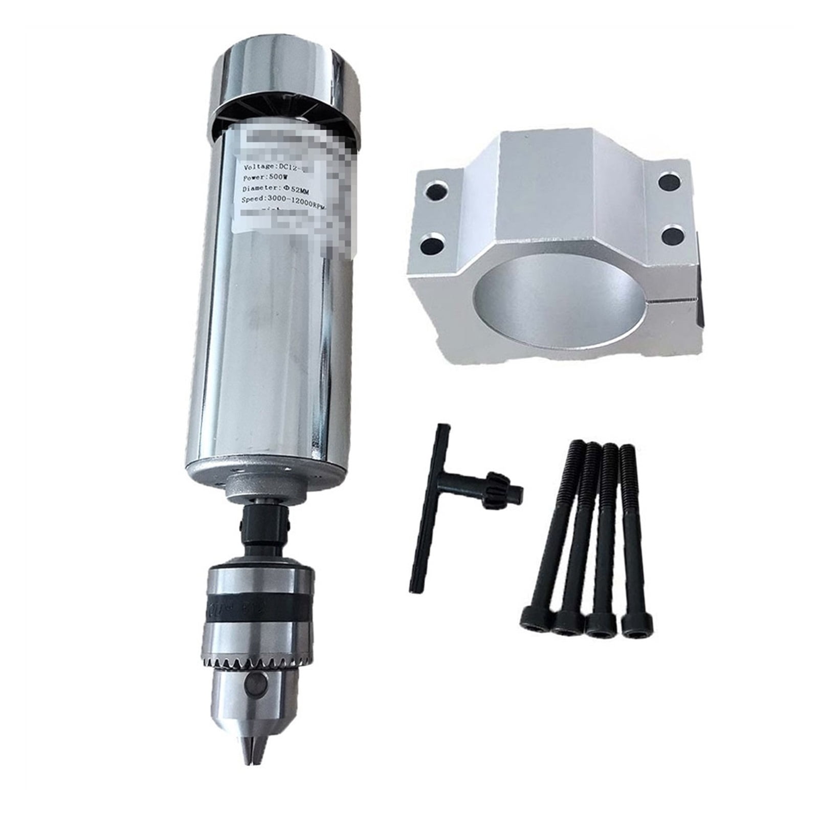 Air Cooled 200W/300W/400W/500W Spindle Motor 12-48V DC Collect /52mm ...