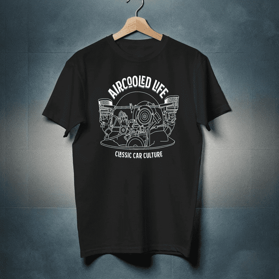 Air Cooled Beetle Camper Van Engine Retro Graphic Unisex T-Shirt up to ...