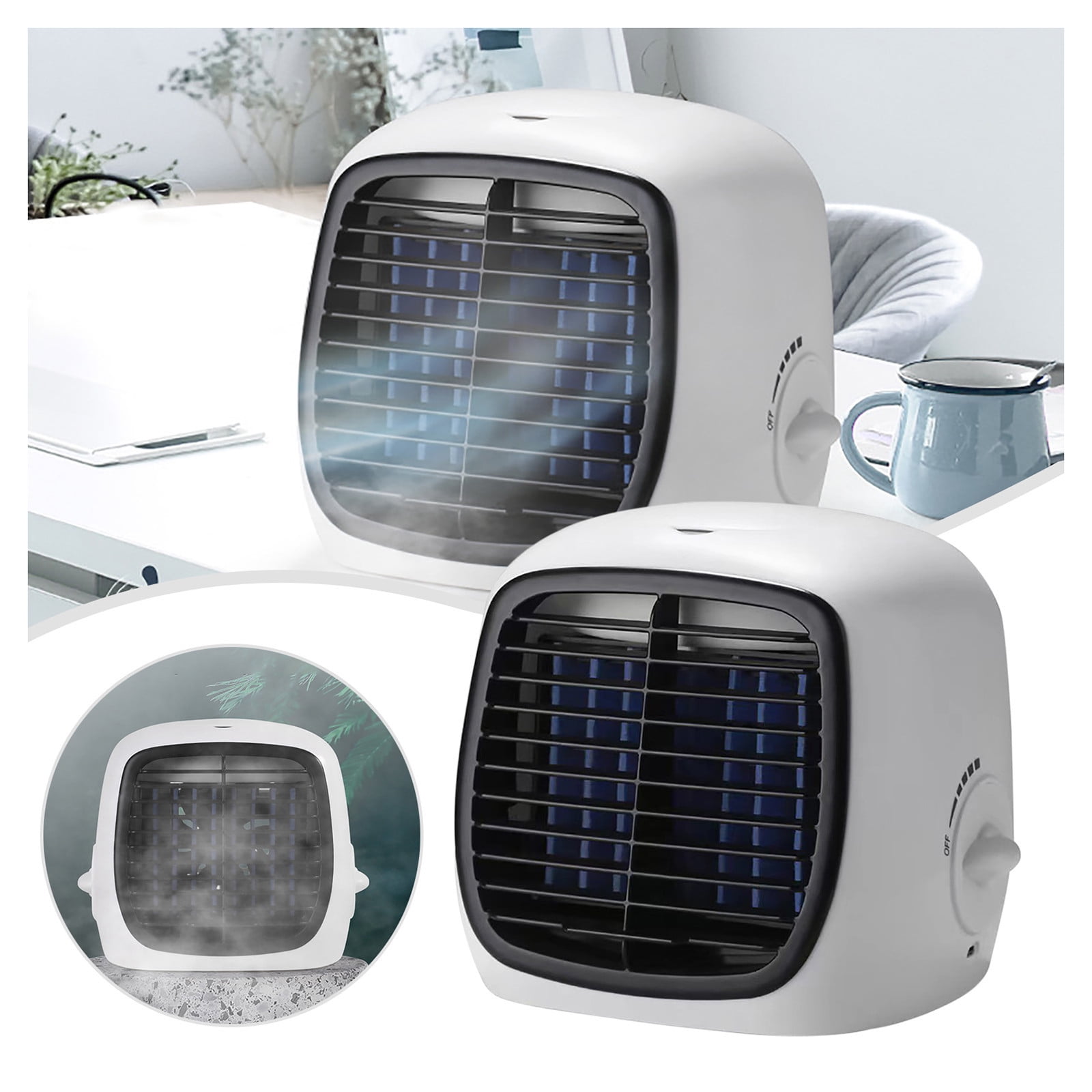 Air Cooler Desktop Air Conditioning Fan Mini Portable Fan Tiny Fan ...