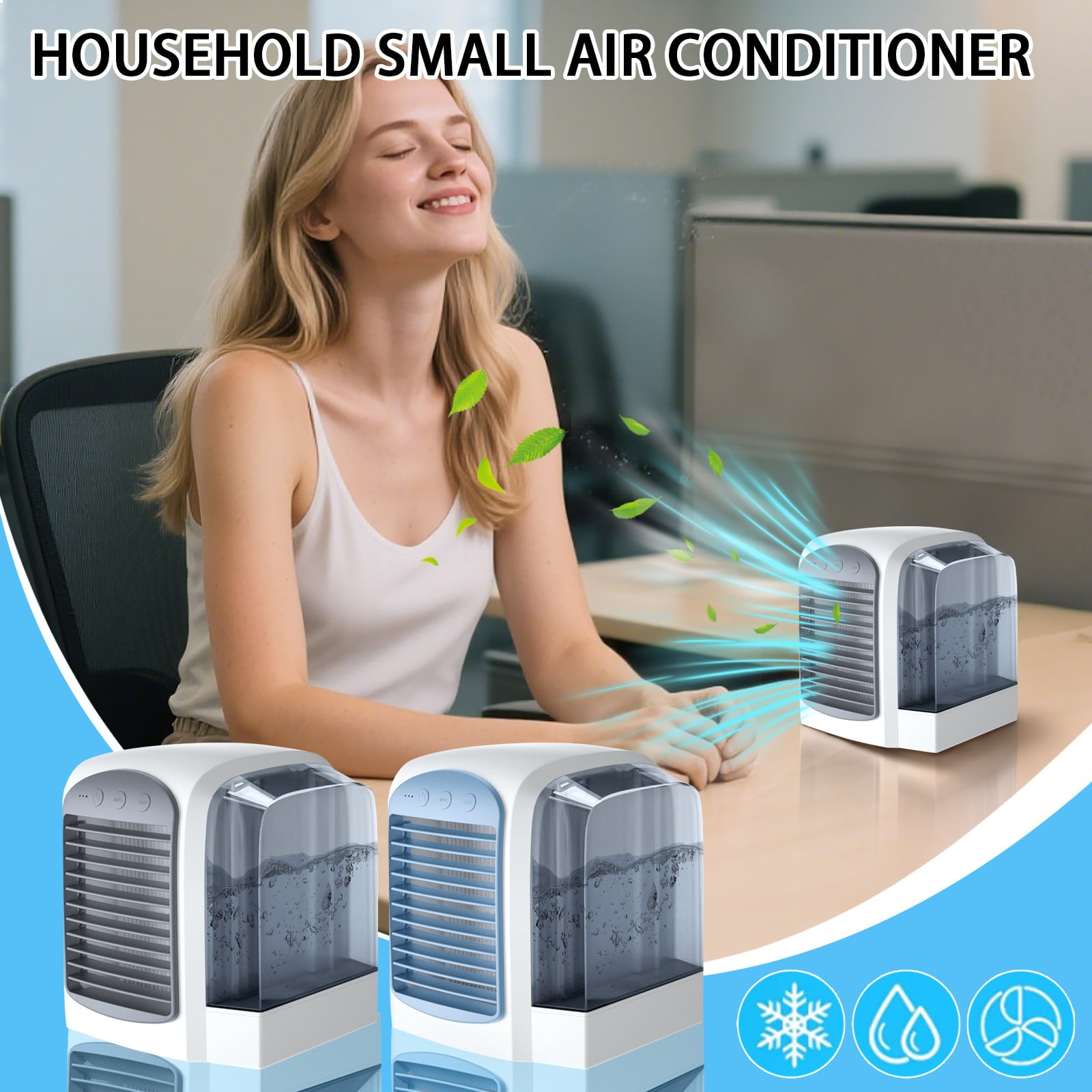 Air Cooler Portable, Personal Evaporative Air Cooling Fan, Mini Desktop ...