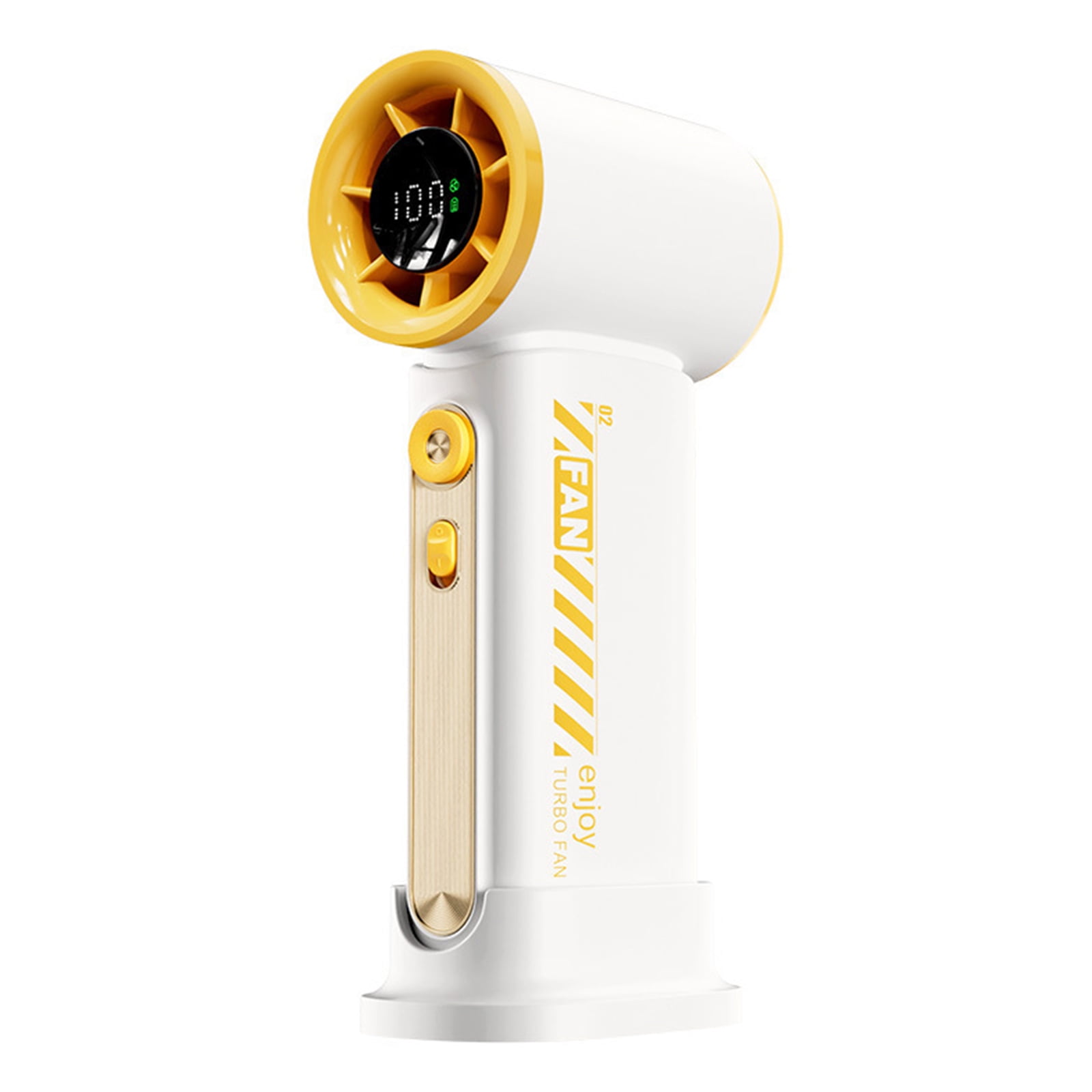 Air Cooling Fan Travel Fan Digital Display Handheld Fan 3600mAh Quiet ...