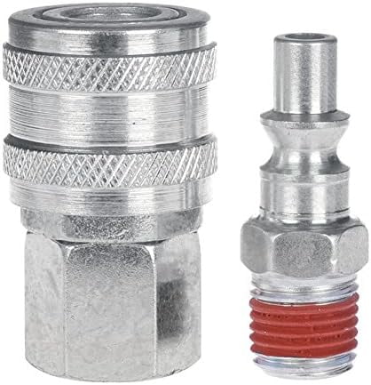 Air Coupler and Plug Kit, 1-pc 1/4'' FNPT ARO Style Coupler&1-pc 1/4 ...