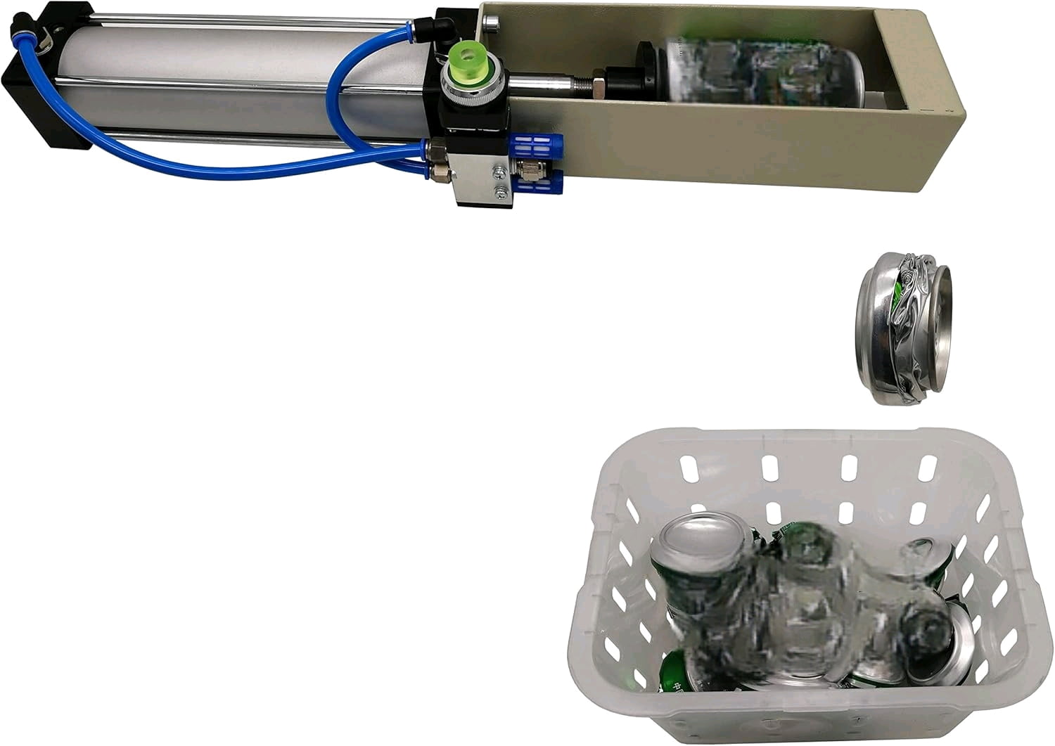 Air Cylinder Can Crusher Heavy Duty Efficient Soda Beer Smasher, Eco ...