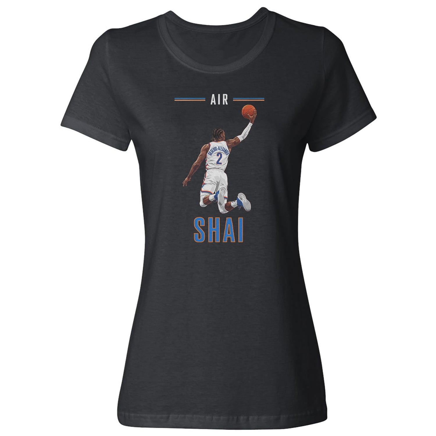 Air Design Shai-Inspired - OKC Fans Tribute Ladies' Crewneck T-Shirt ...