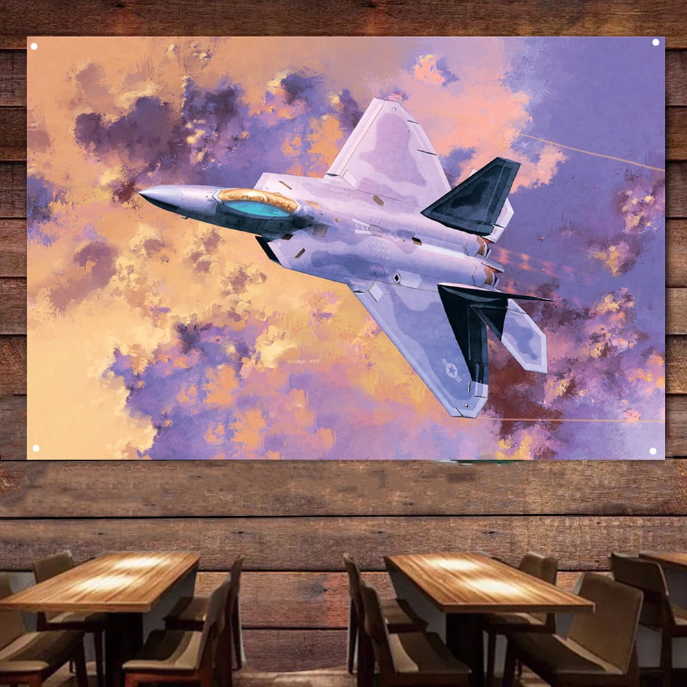 Air Dominance F-22A Fighter Poster Canvas Art Print Painting For Wall ...