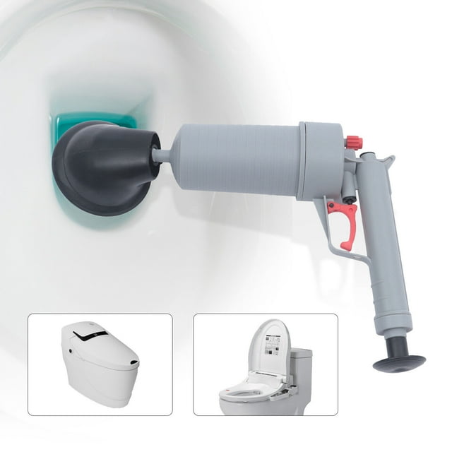 Air Drain Blaster Gun Pump High Pressure Plunger Toilet Sink Pipe Clog ...