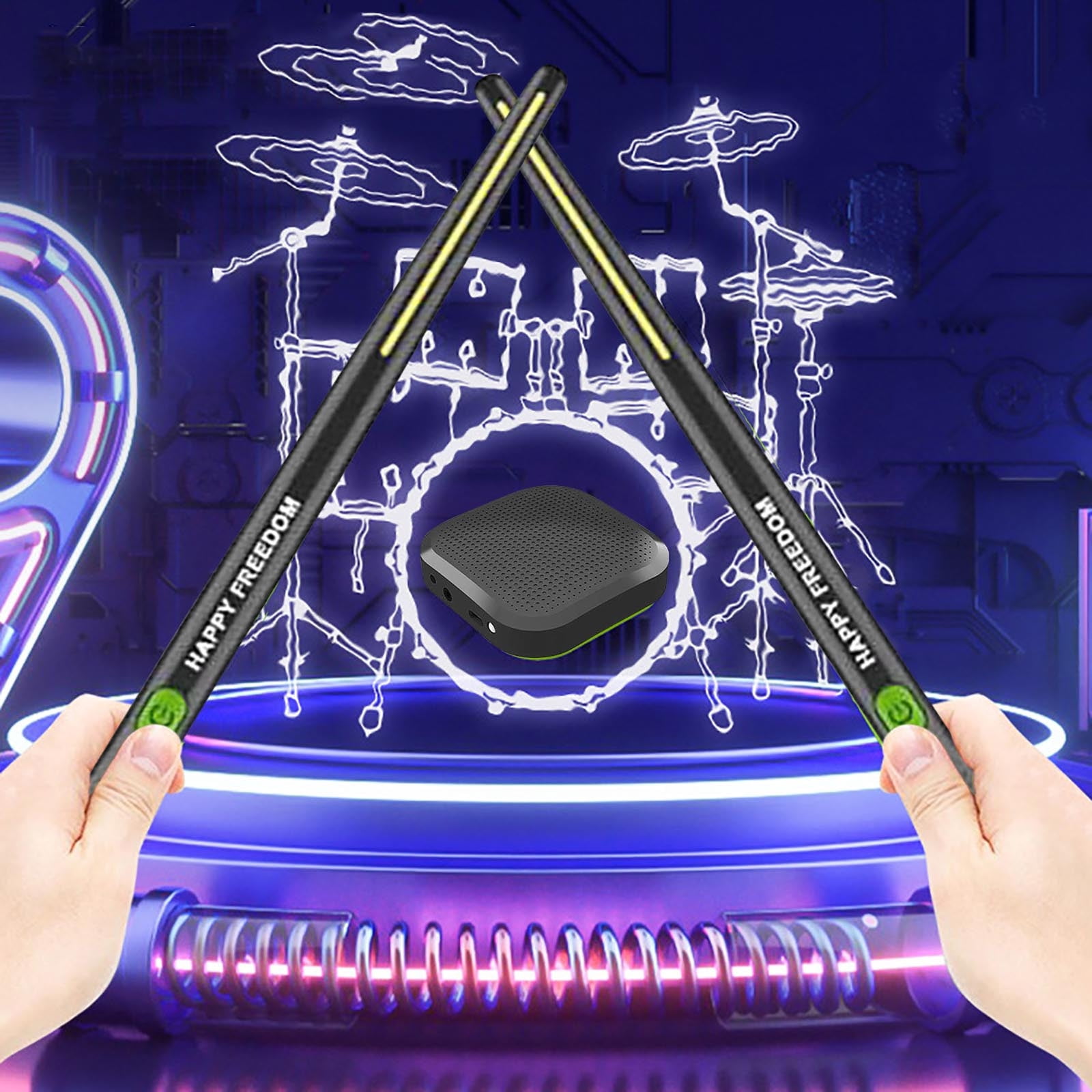 Air Drumsticks Virtual Air Drums Set Electronic Drumsticks Air Drum ...