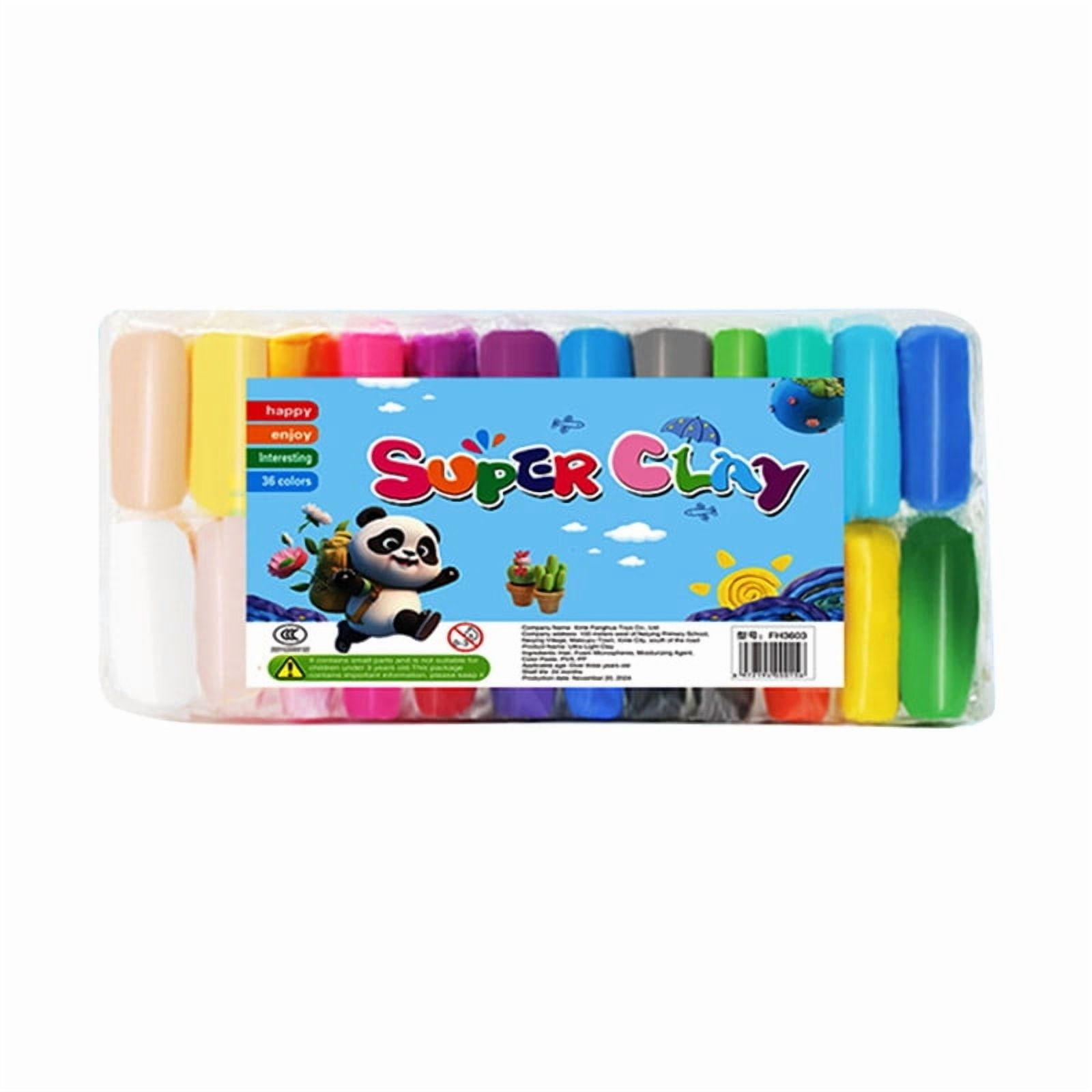 Air Dry Clay Kit, 24 Colors Modeling Clay with Tools, Safe and Non ...