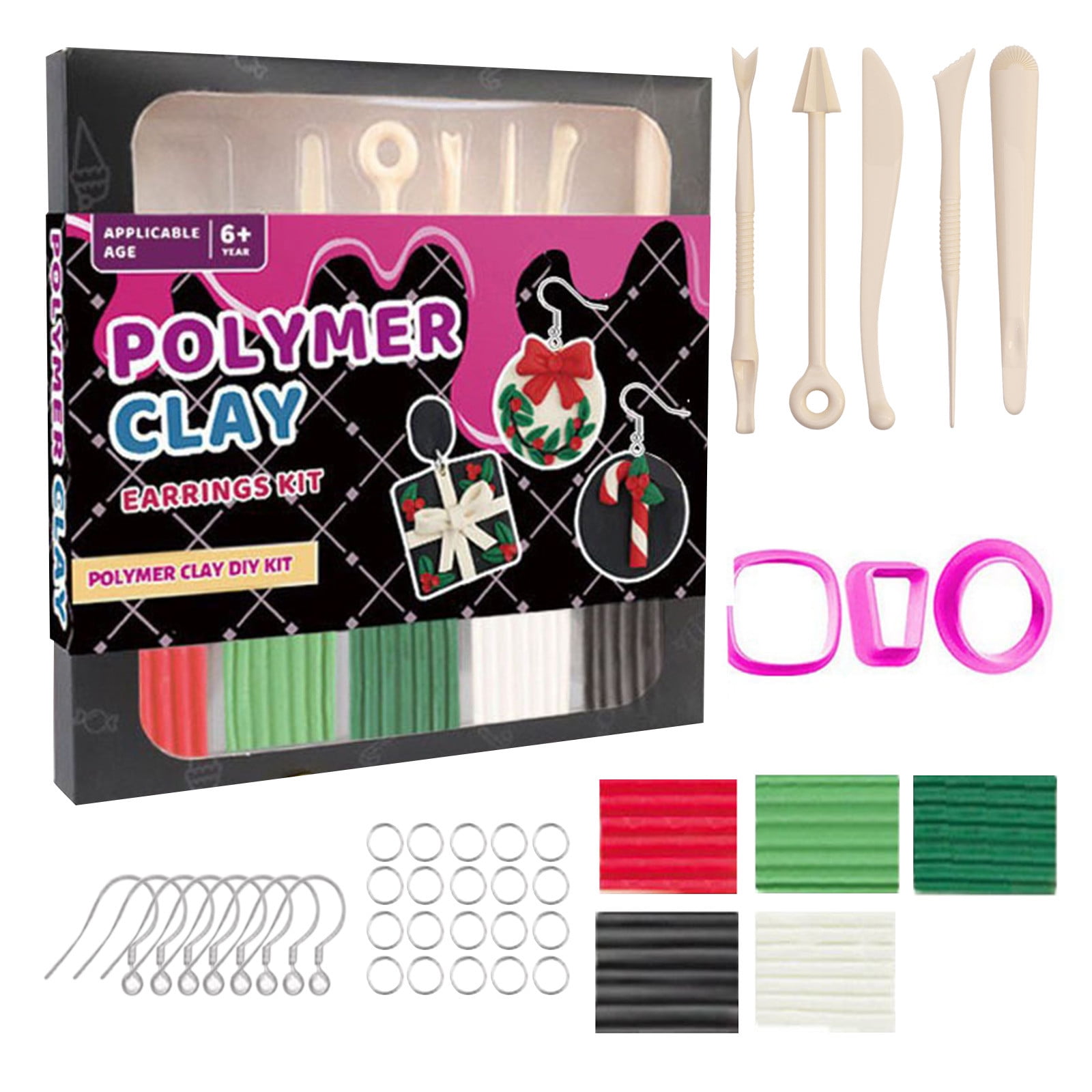 Air Dry Clay Kit, 24 Colors Modeling Clay with Tools, Safe and Non ...