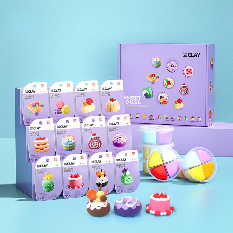 Air Dry Clay Kit for Kids-12 boxes safe&Non-Toxic,DIY Craft Easy to use ...